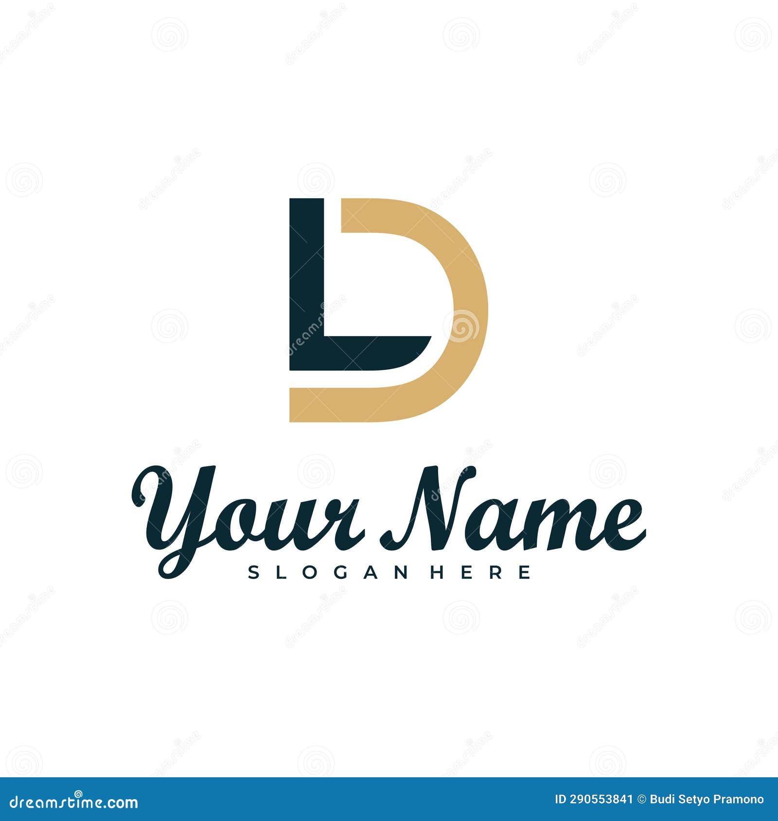 Letter LD Logo Design Vector. Luxury LD Logo Design Template Concept ...