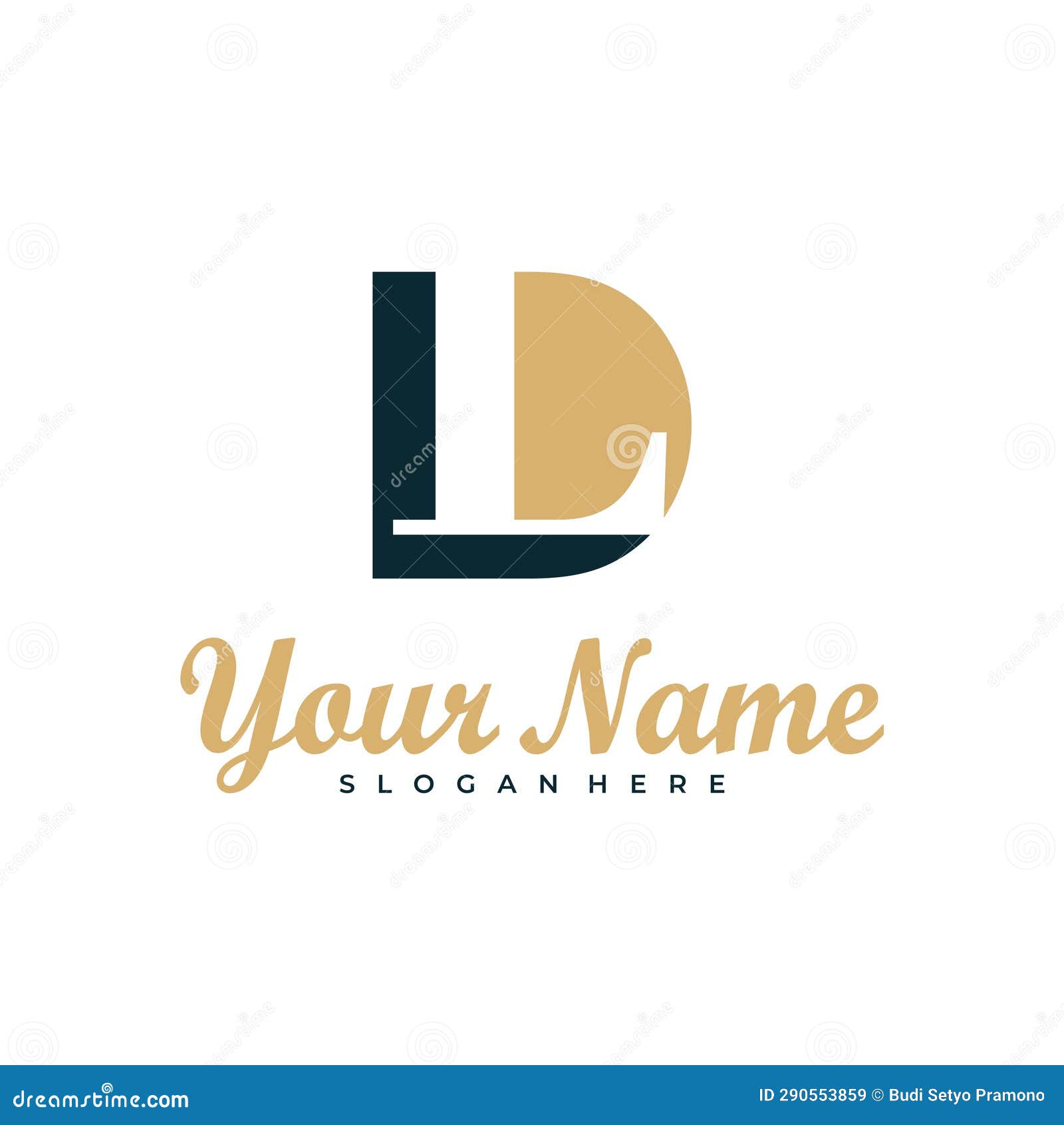 Letter LD Logo Design Vector. Luxury LD Logo Design Template Concept ...