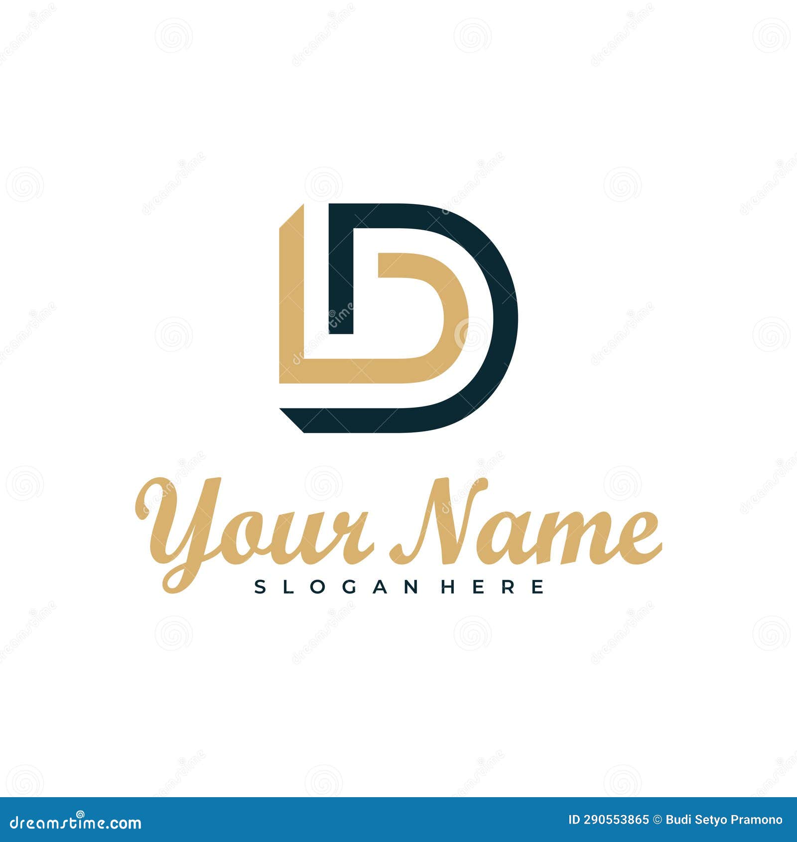 Letter LD Logo Design Vector. Luxury LD Logo Design Template Concept ...
