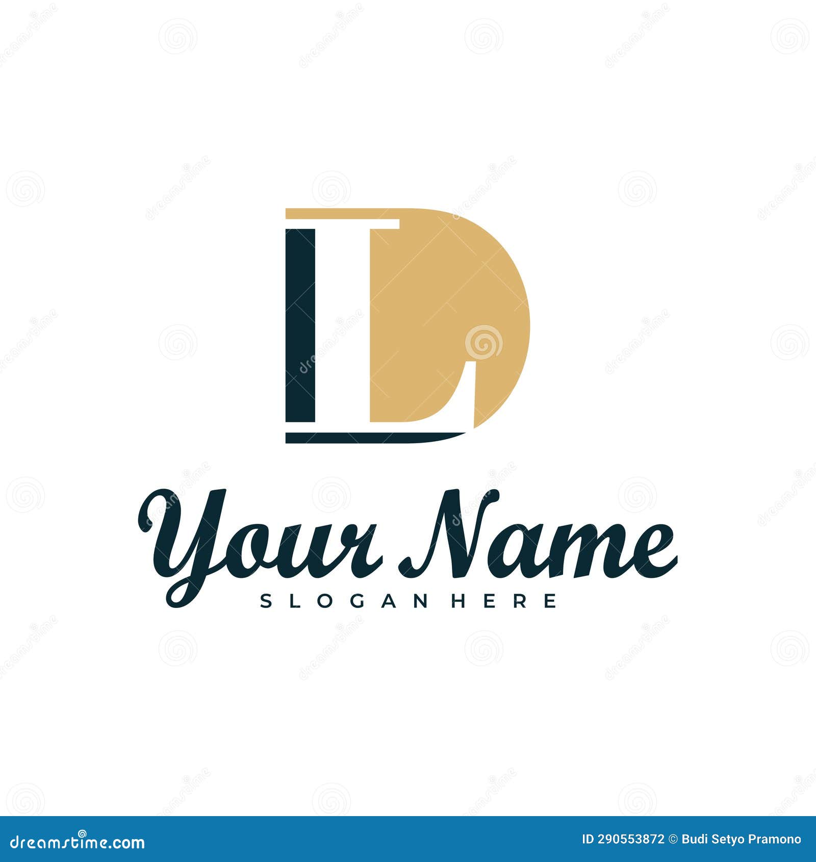 Letter LD Logo Design Vector. Luxury LD Logo Design Template Concept ...
