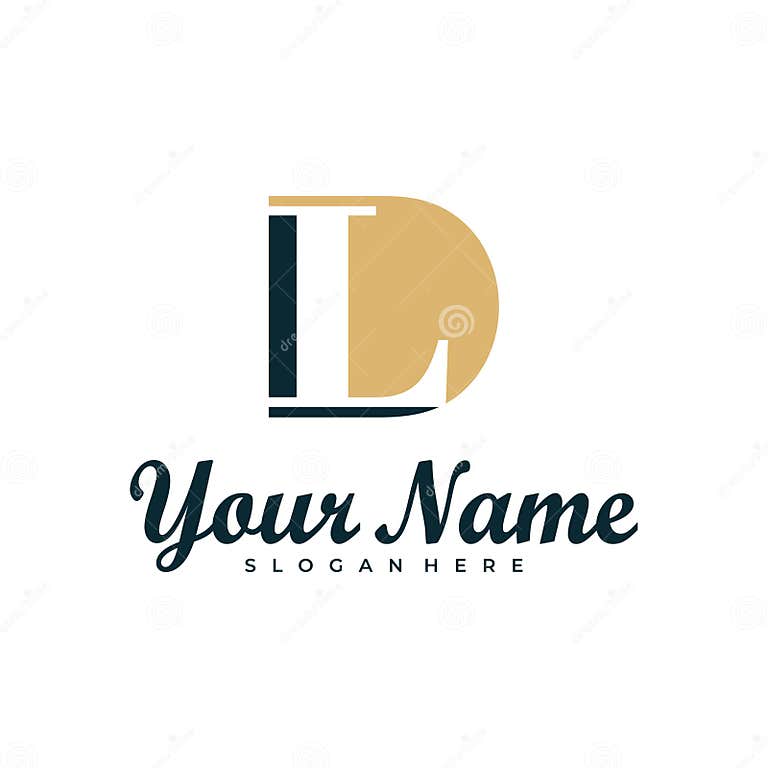 Letter LD Logo Design Vector. Luxury LD Logo Design Template Concept ...