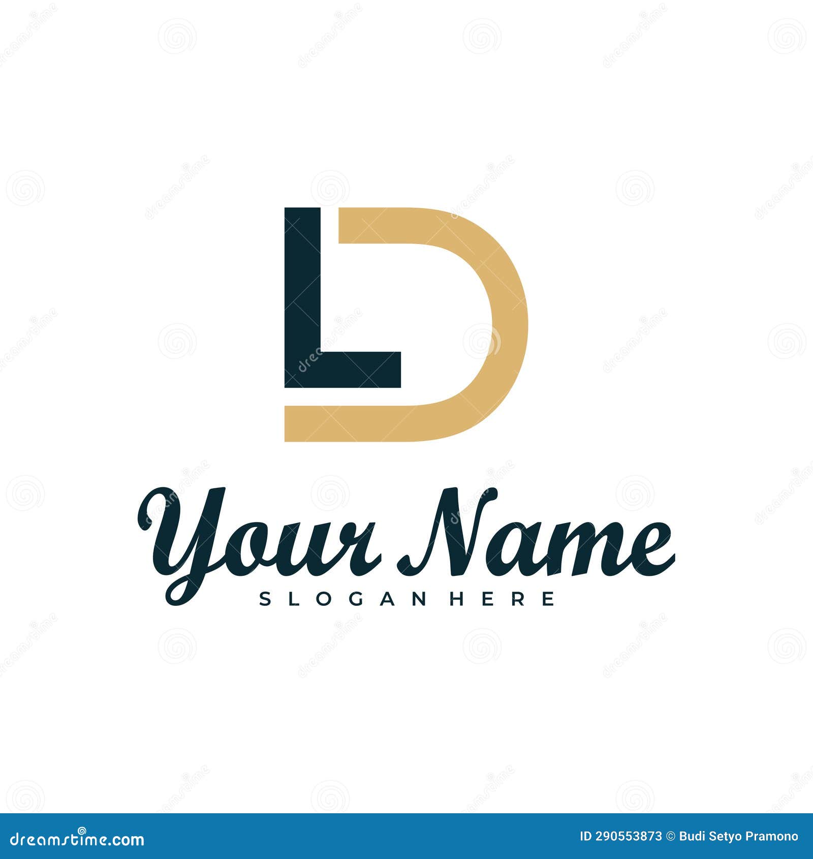 Letter LD Logo Design Vector. Luxury LD Logo Design Template Concept ...