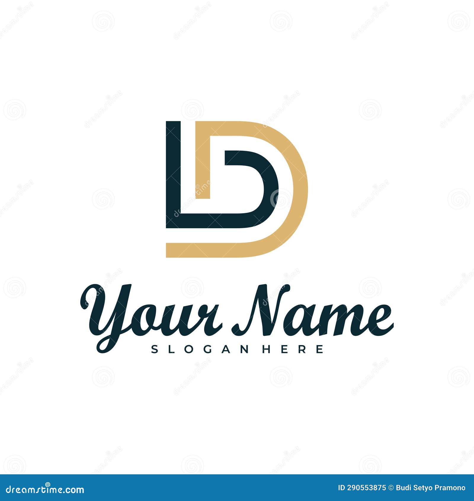 Letter LD Logo Design Vector. Luxury LD Logo Design Template Concept ...