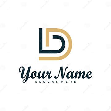 Letter LD Logo Design Vector. Luxury LD Logo Design Template Concept ...