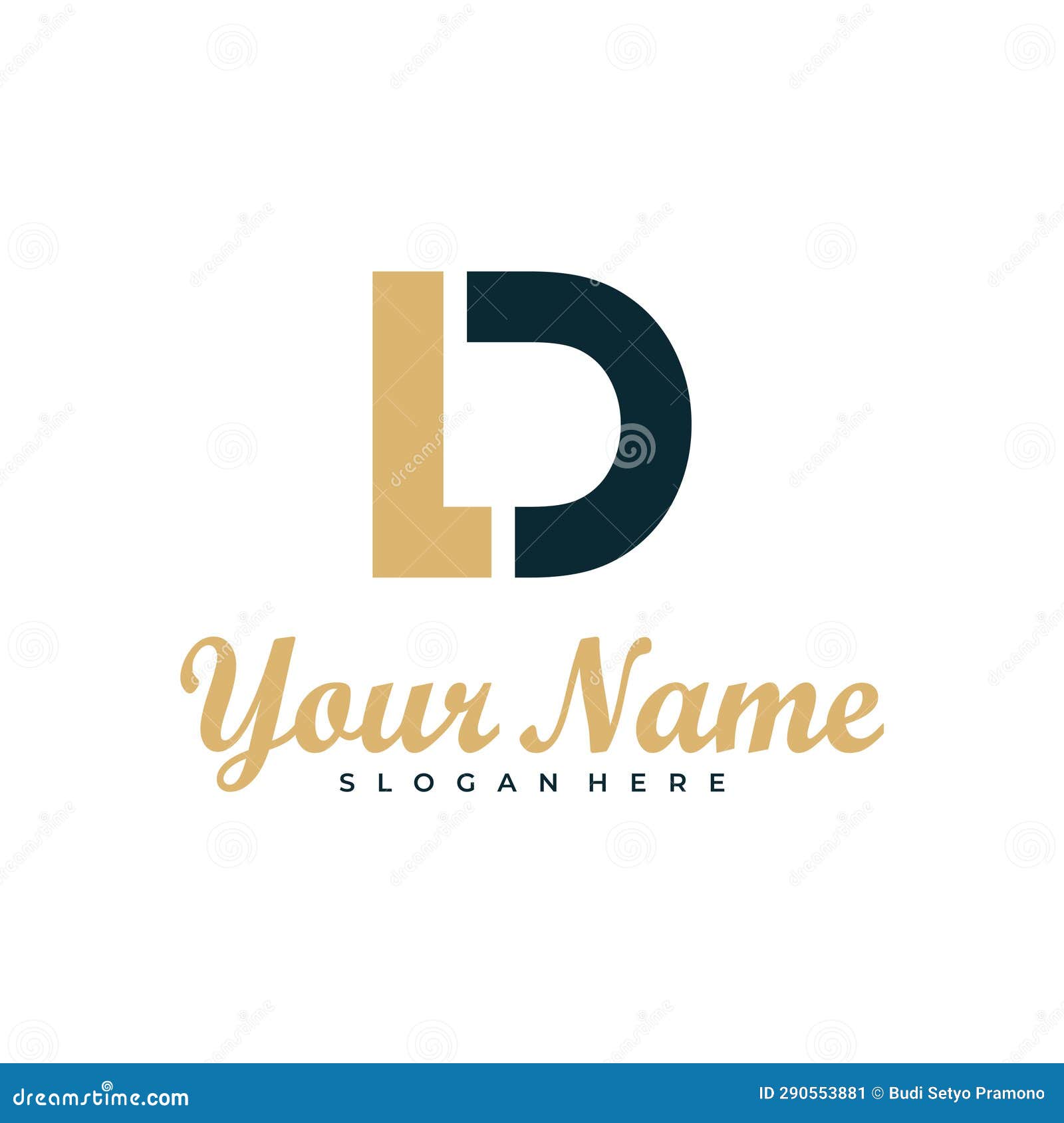 Letter LD Logo Design Vector. Luxury LD Logo Design Template Concept ...