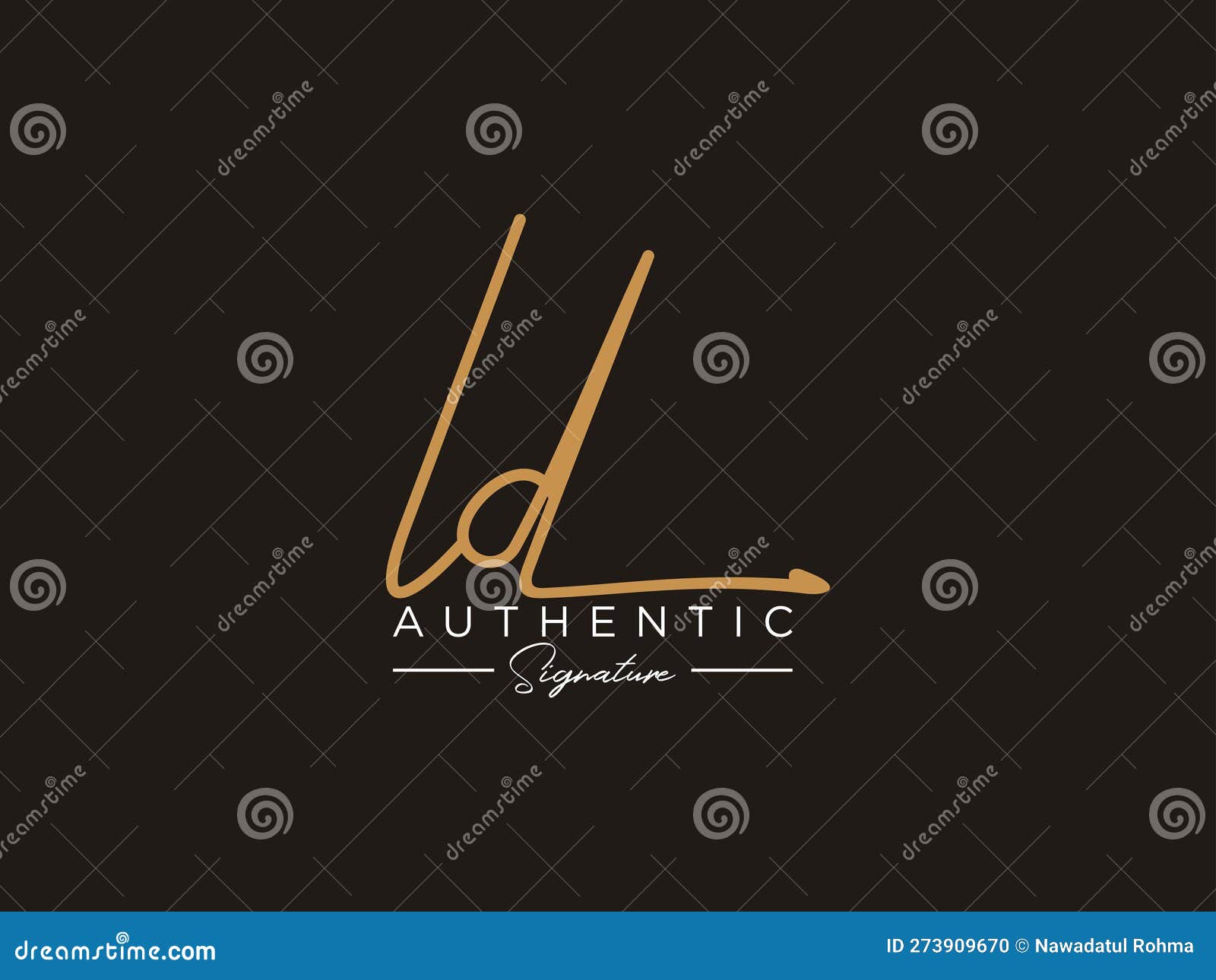 Letter LD Signature Logo Template Vector Stock Vector - Illustration of ...