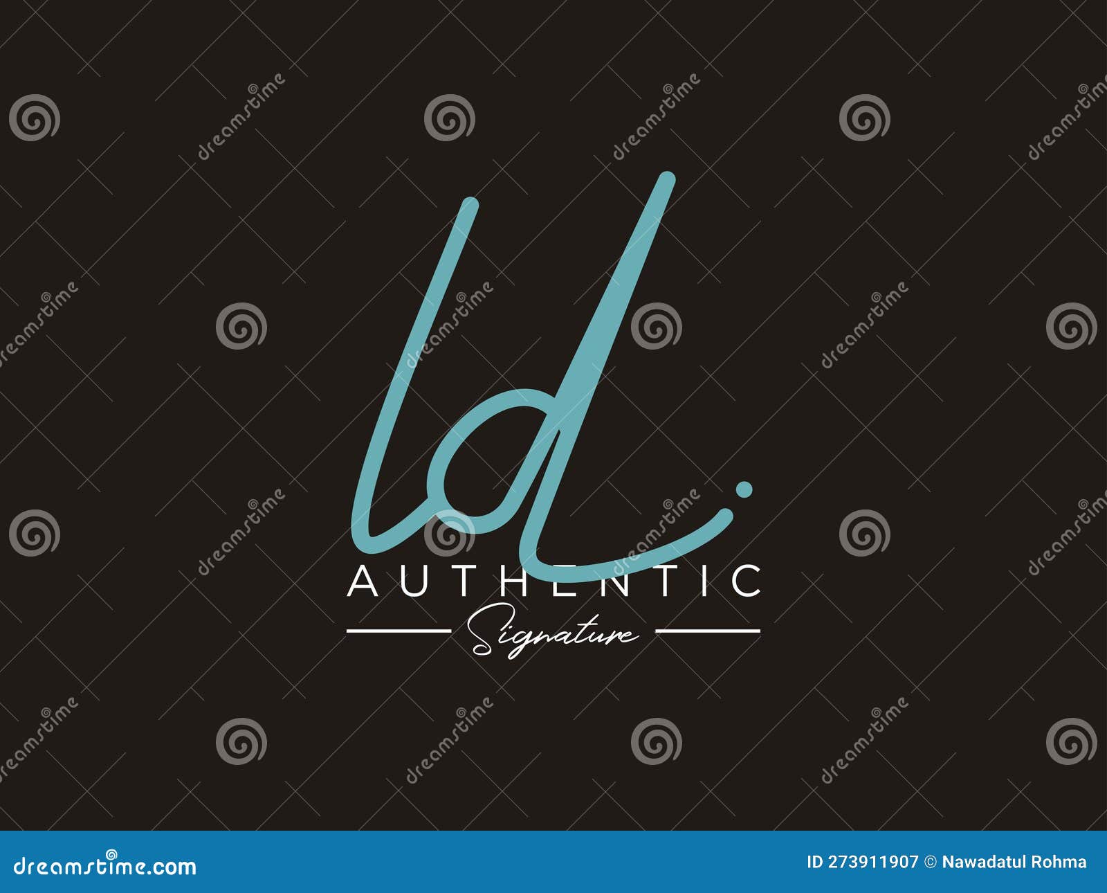 Letter LD Signature Logo Template Vector Stock Vector - Illustration of ...