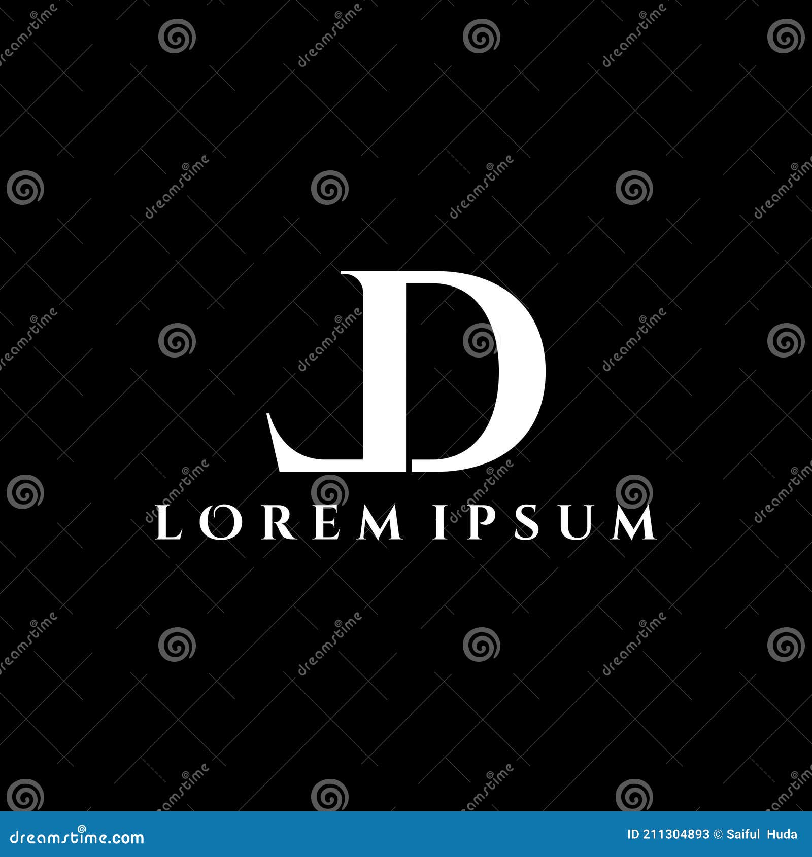 Letter LD Simple Monogram Logo Icon Design. Stock Vector - Illustration ...