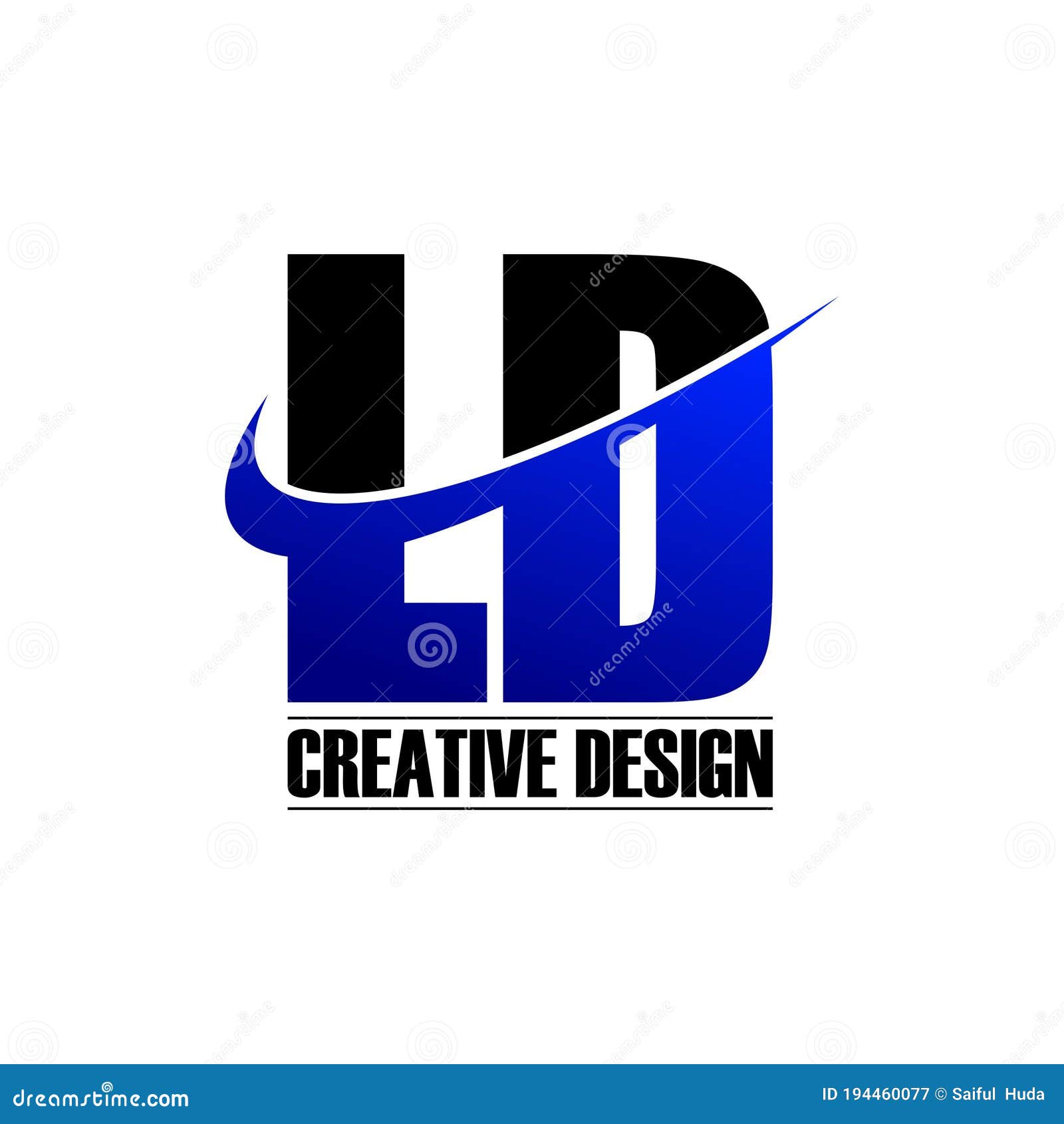 Letter LD Simple Monogram Logo Icon Design. Stock Vector - Illustration ...