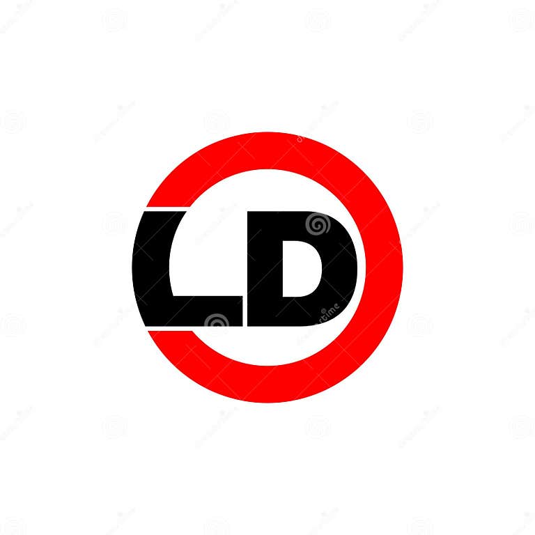 Letter LD Simple Monogram Logo Icon Design. Stock Vector - Illustration ...