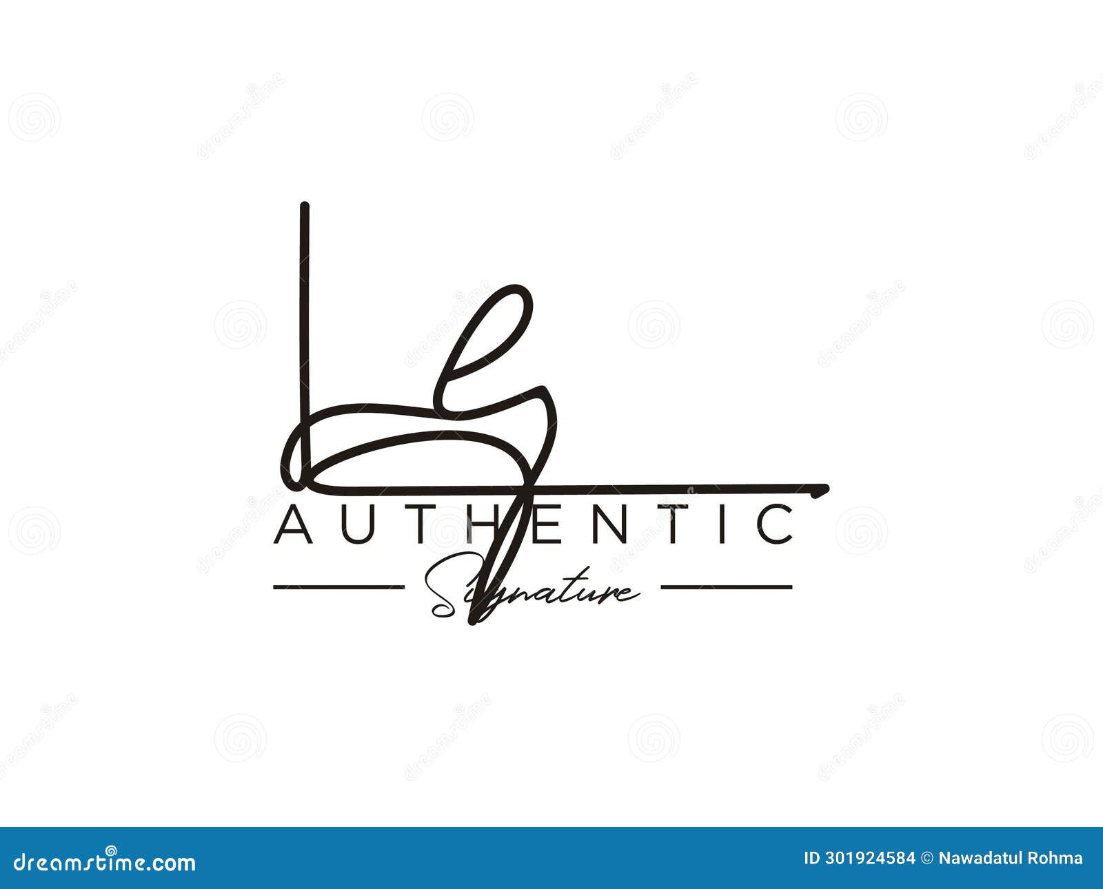 Letter LE Signature Logo Template Vector Stock Vector - Illustration of ...