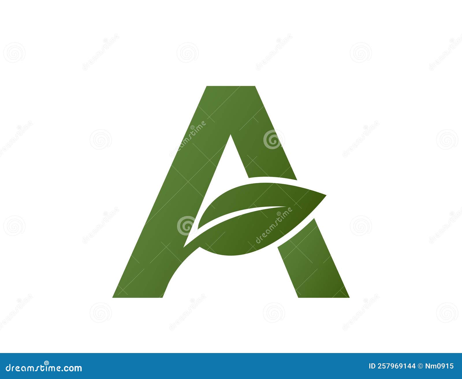 Letter a with Leaf Logo. Initial Eco Logo Design. Eco Friendly, Ecology ...