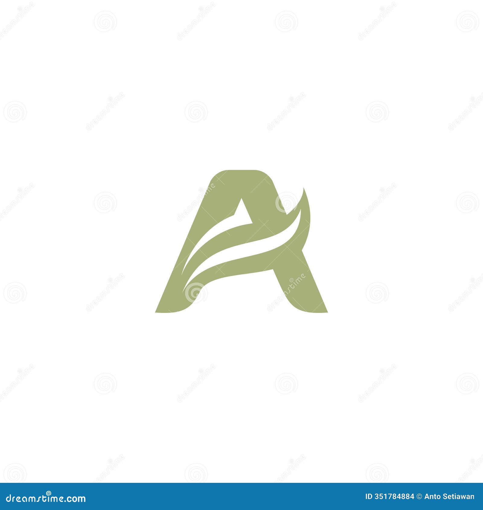 Letter a Leaf Logo Vector. Organic Symbol for Initial Design Stock ...