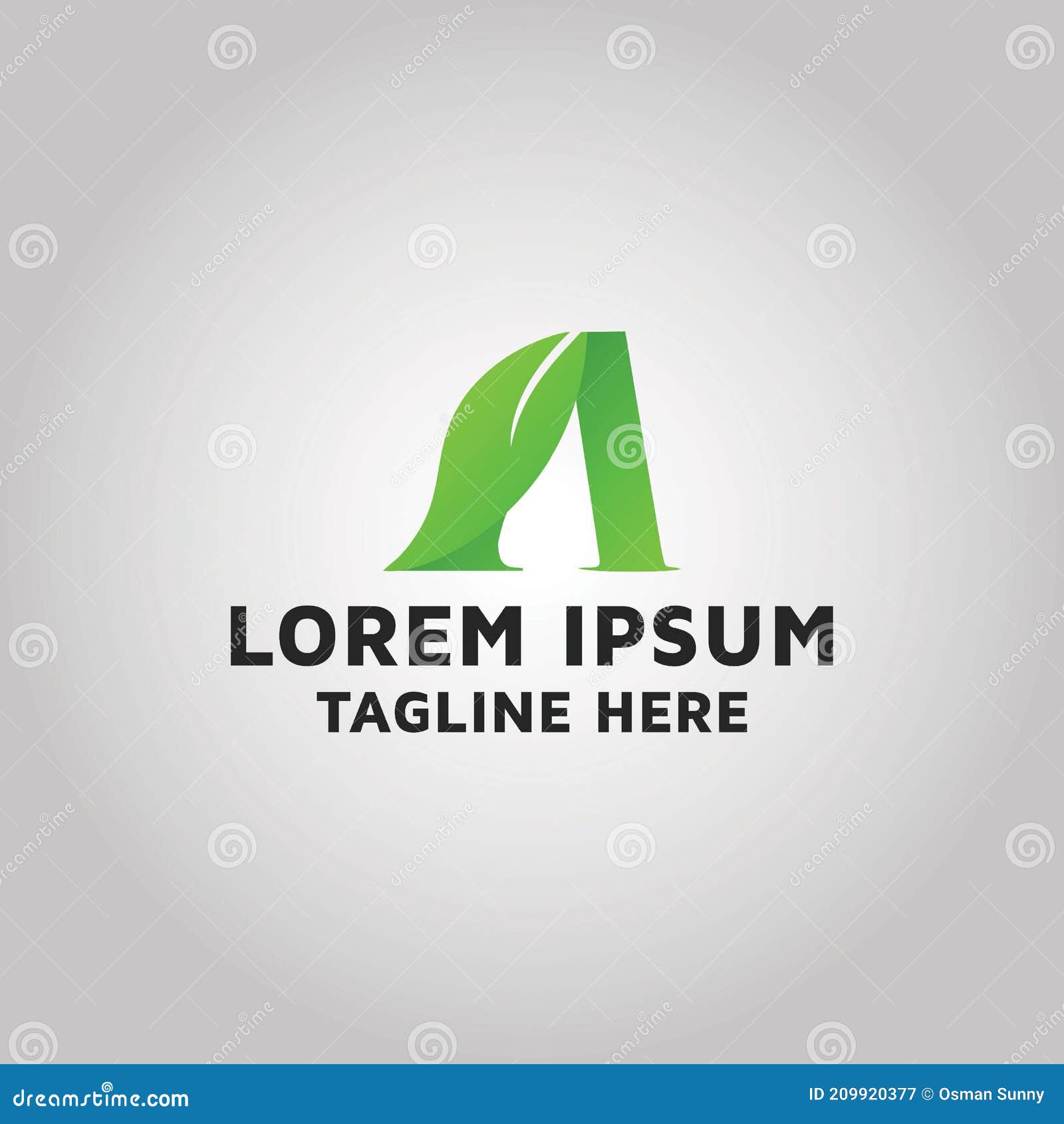 Letter a with Leaf, Vector Logo Design Idea and Inspiration Stock ...