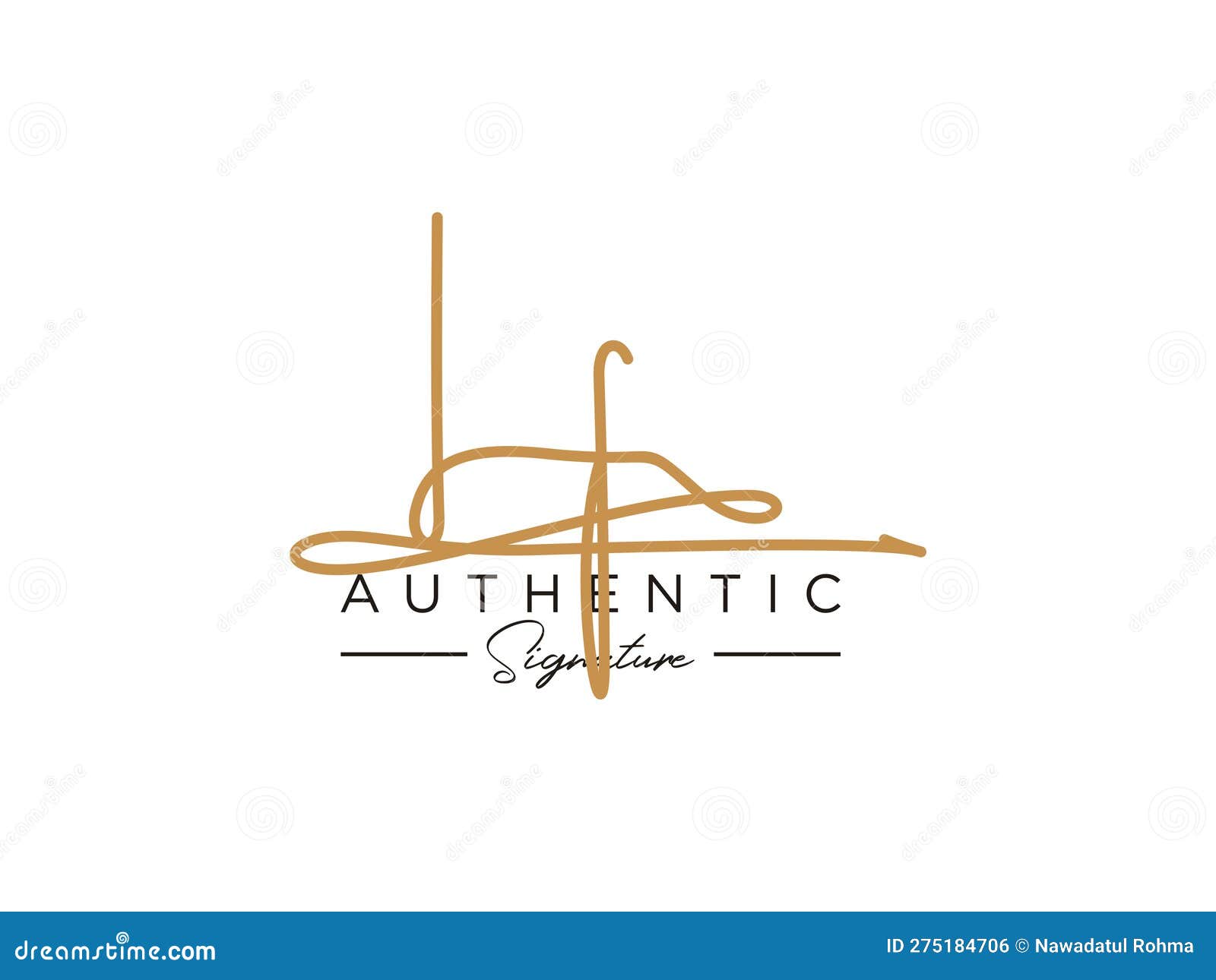 Letter LF Signature Logo Template Vector Stock Vector - Illustration of ...