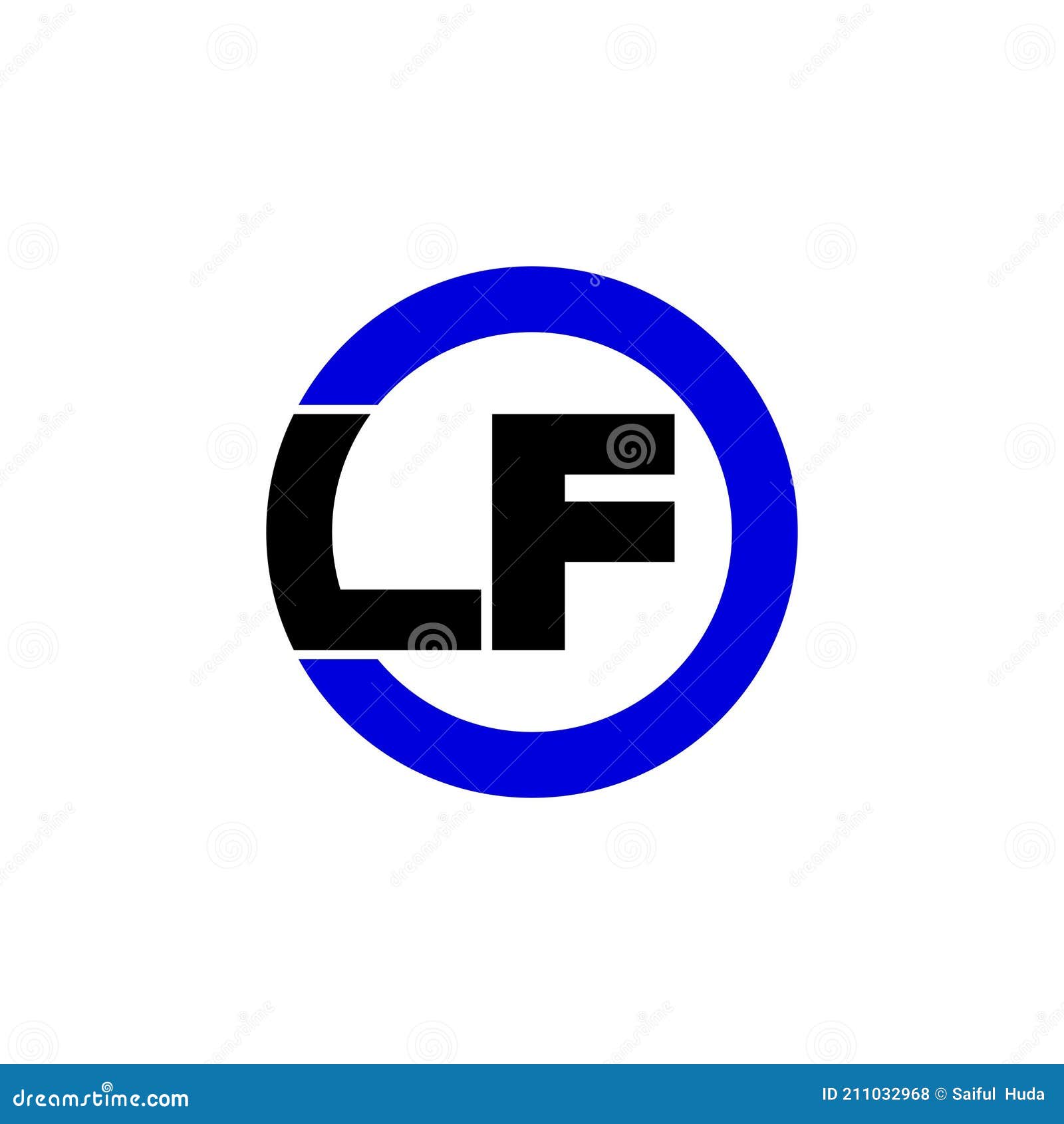 Letter LF Simple Monogram Logo Icon Design. Stock Vector - Illustration ...