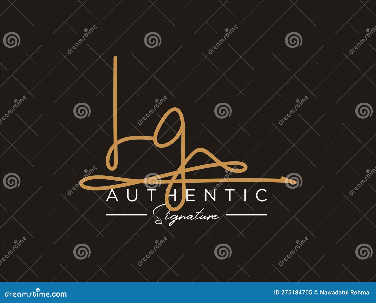 Letter LG Signature Logo Template Vector Stock Vector - Illustration of ...