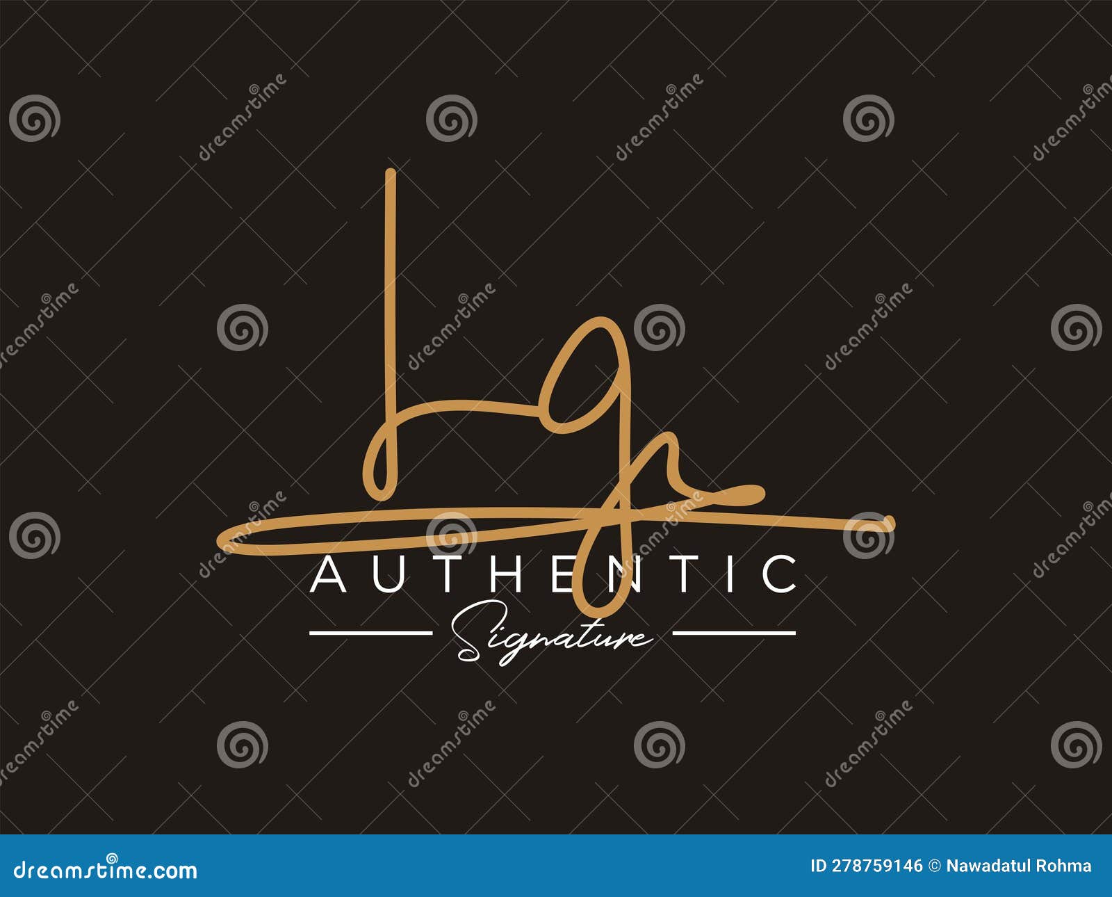 Letter LG Signature Logo Template Vector Stock Vector - Illustration of ...