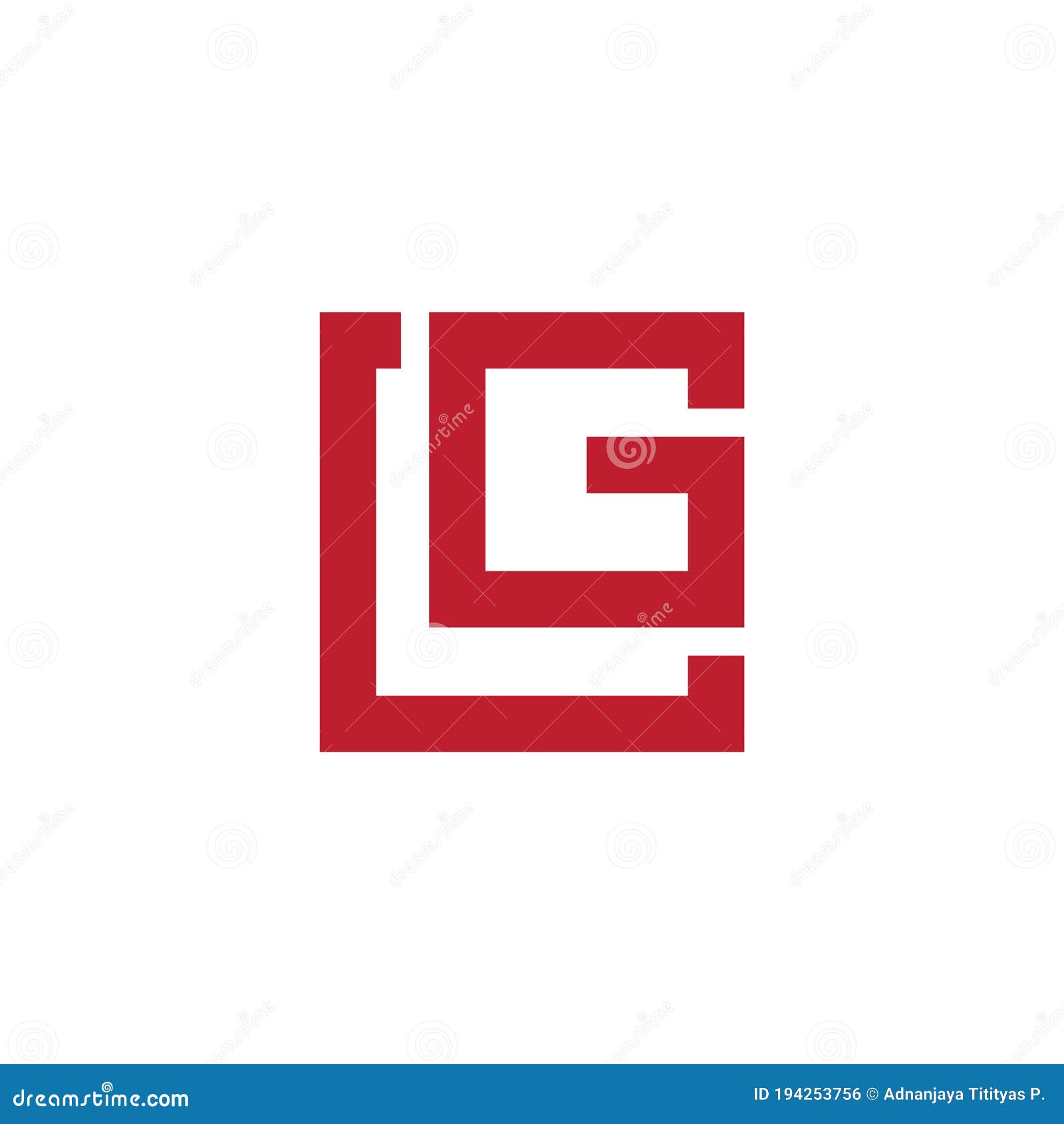 Letter Lg Square Line Simple Design Symbol Logo Vector Stock Vector ...
