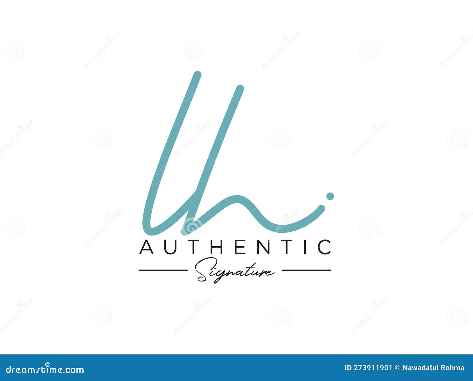 Letter LH Signature Logo Template Vector Stock Vector - Illustration of ...