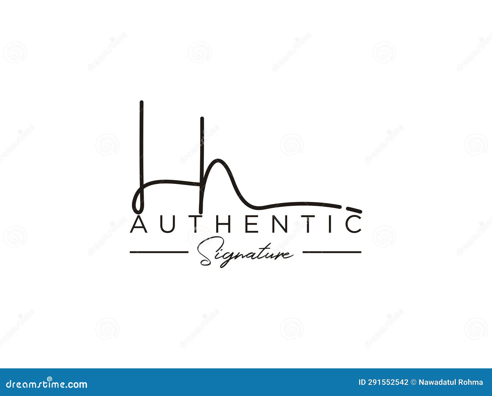 Letter LH Signature Logo Template Vector Stock Vector - Illustration of ...