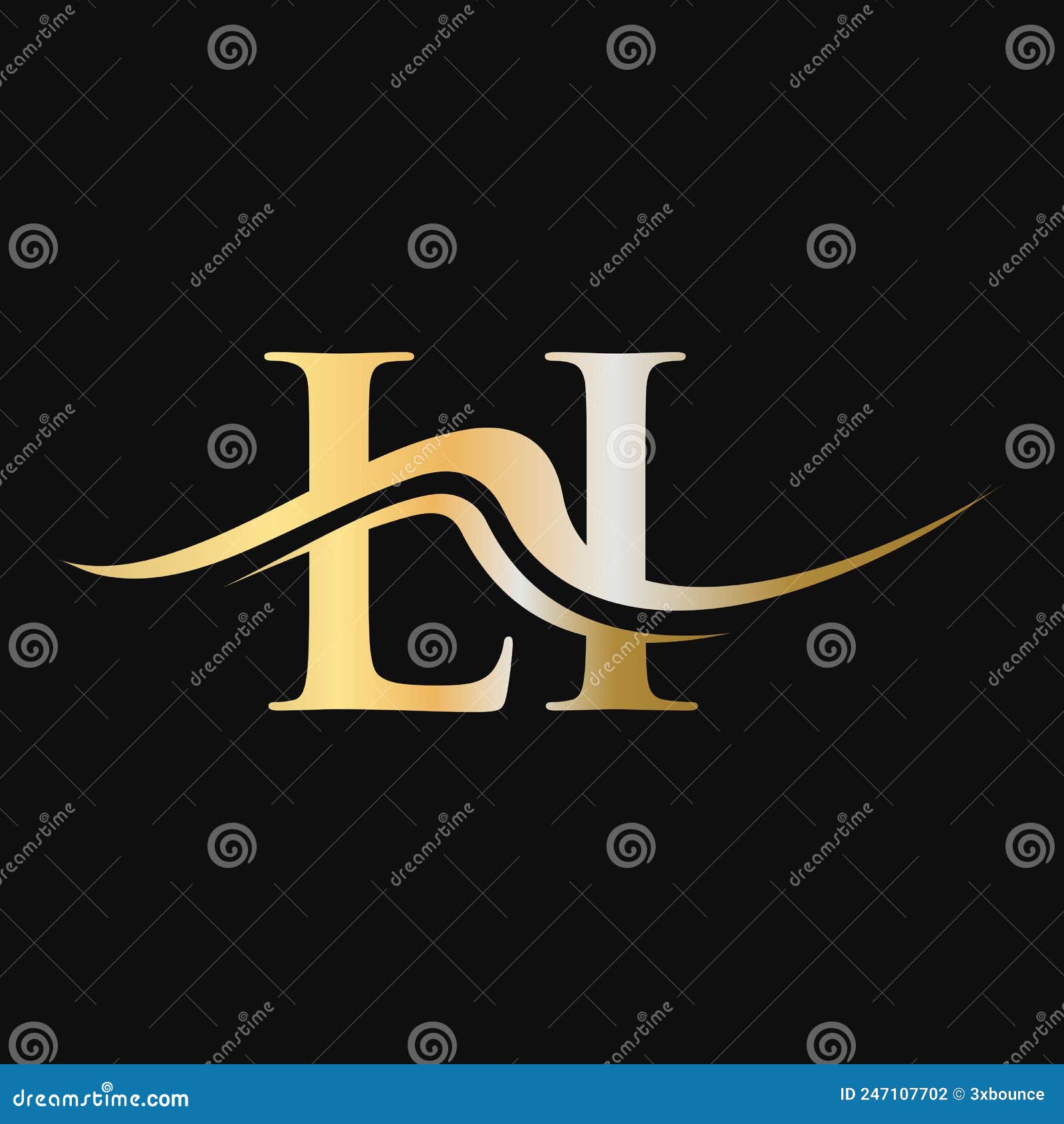 Letter LI Logo Design. Initial LI Logotype Template for Business and ...