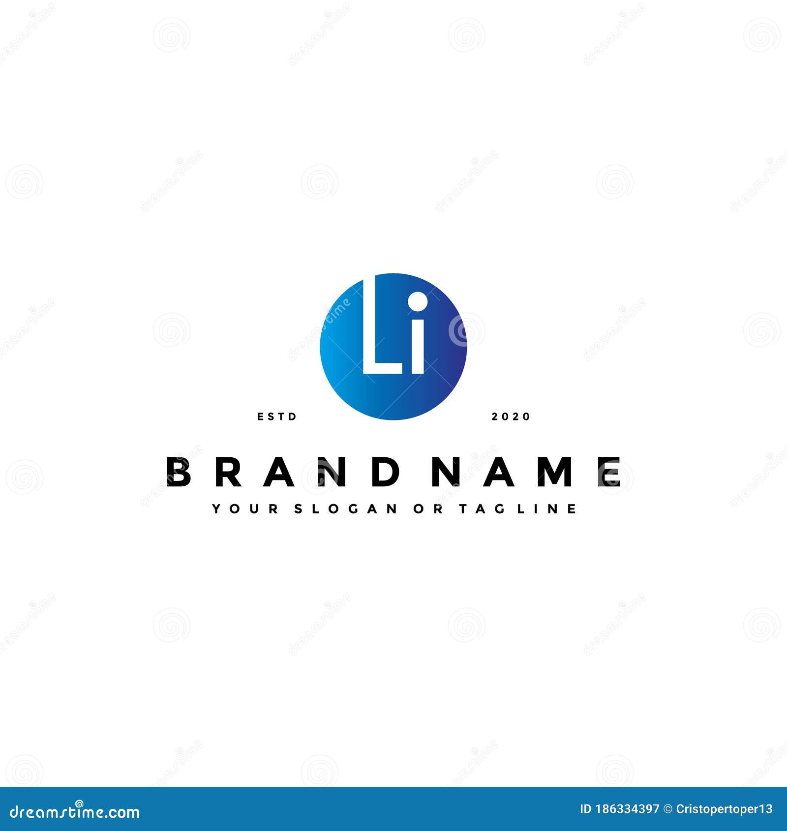Letter LI Logo Design Vector Stock Vector - Illustration of branding ...