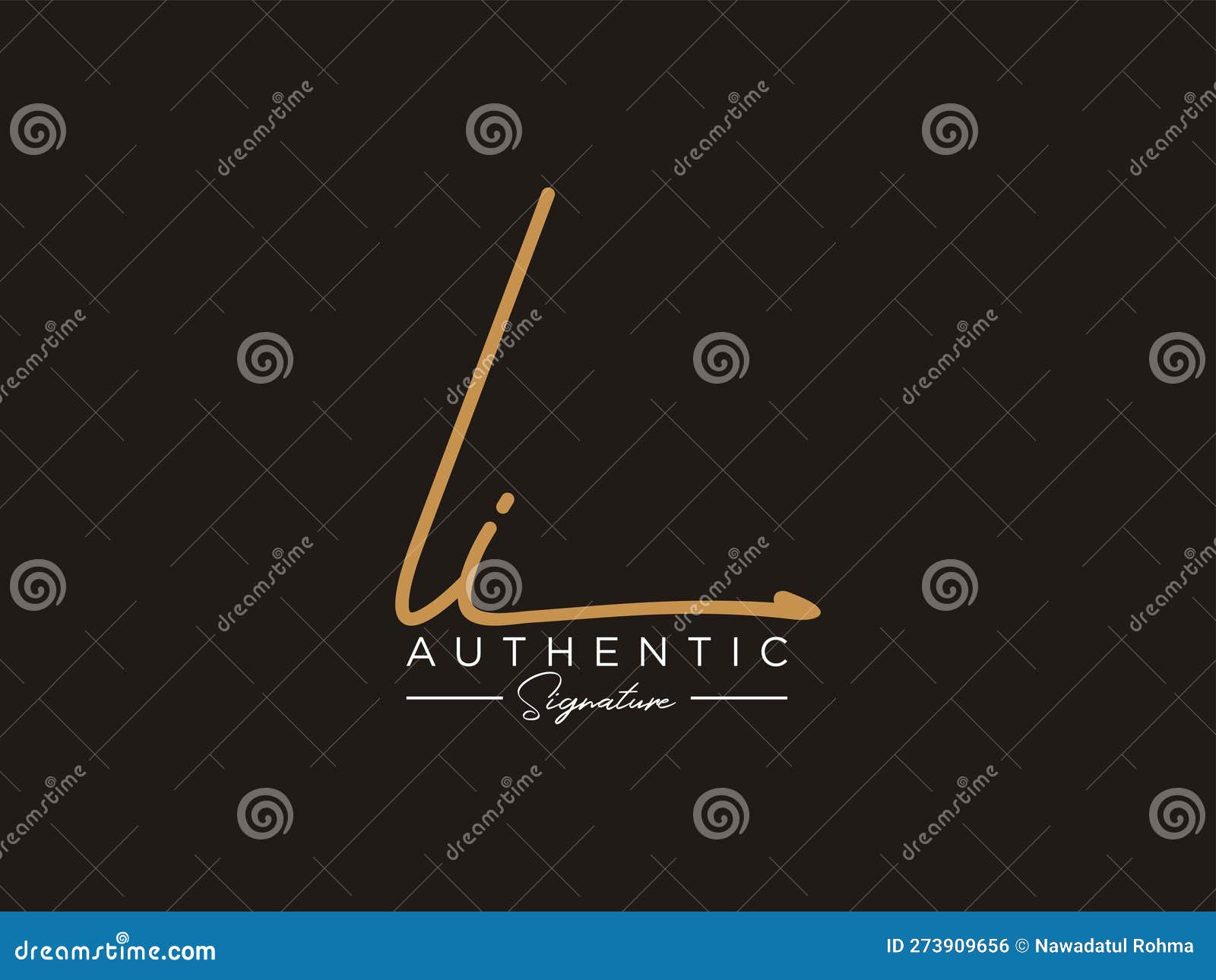 Letter LI Signature Logo Template Vector Stock Vector - Illustration of ...