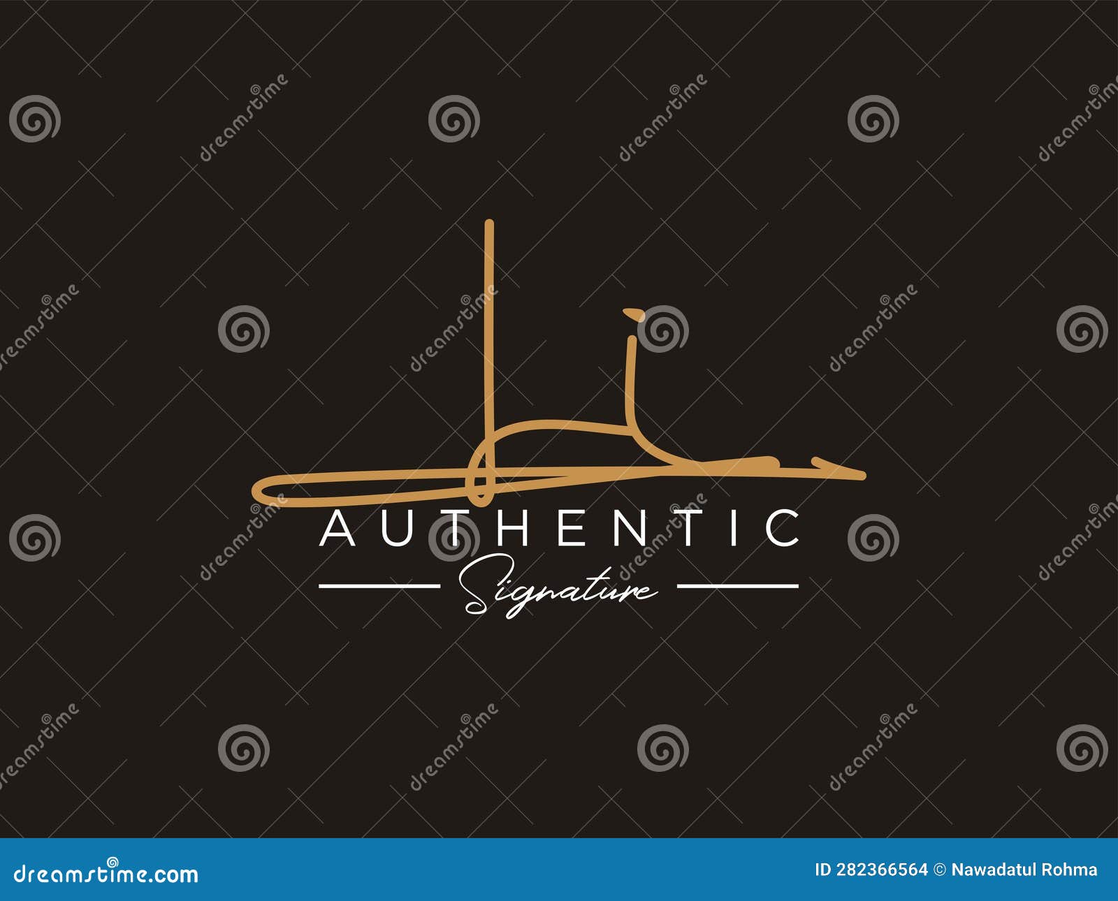 Letter LI Signature Logo Template Vector Stock Photo | CartoonDealer ...