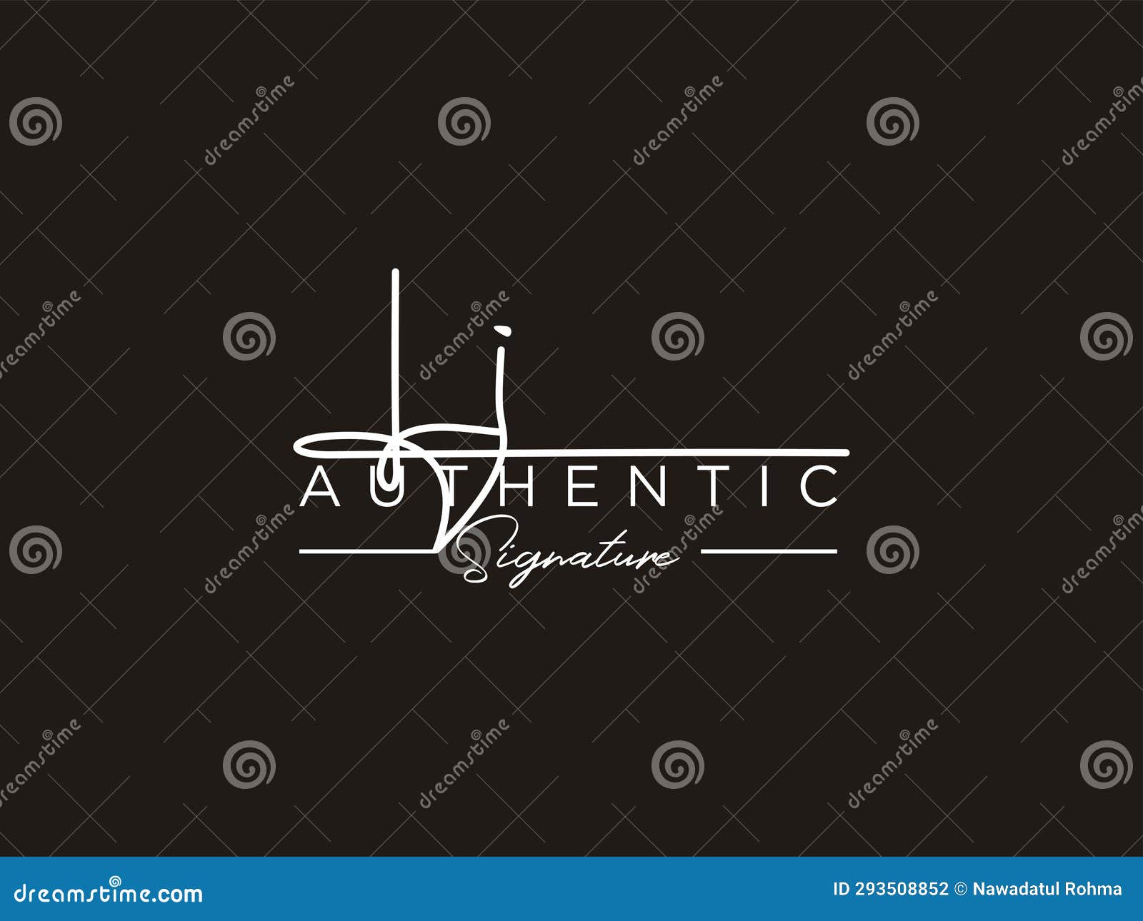 Letter LI Signature Logo Template Vector Stock Vector - Illustration of ...