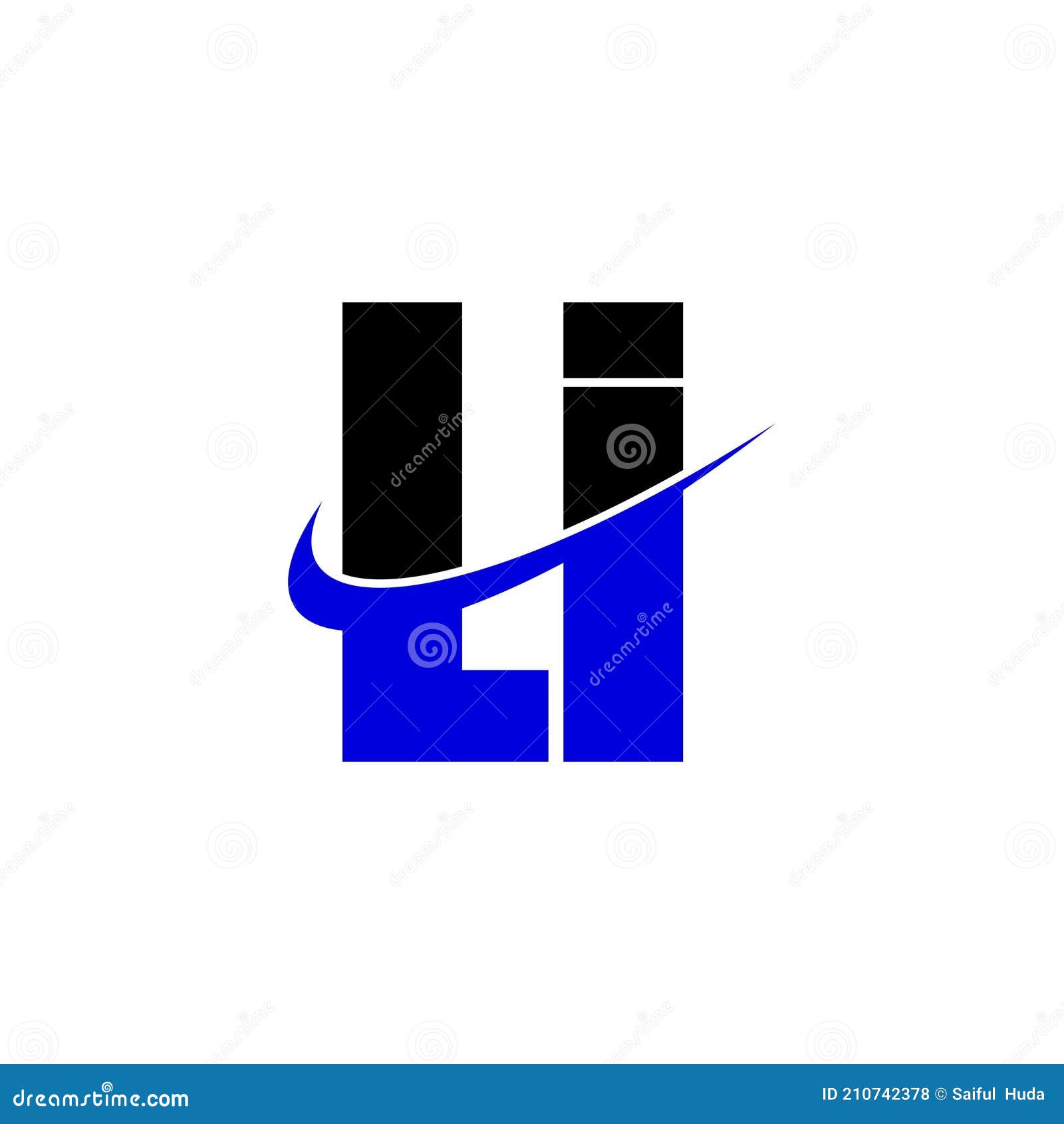Letter LI Simple Monogram Logo Icon Design. Stock Vector - Illustration ...