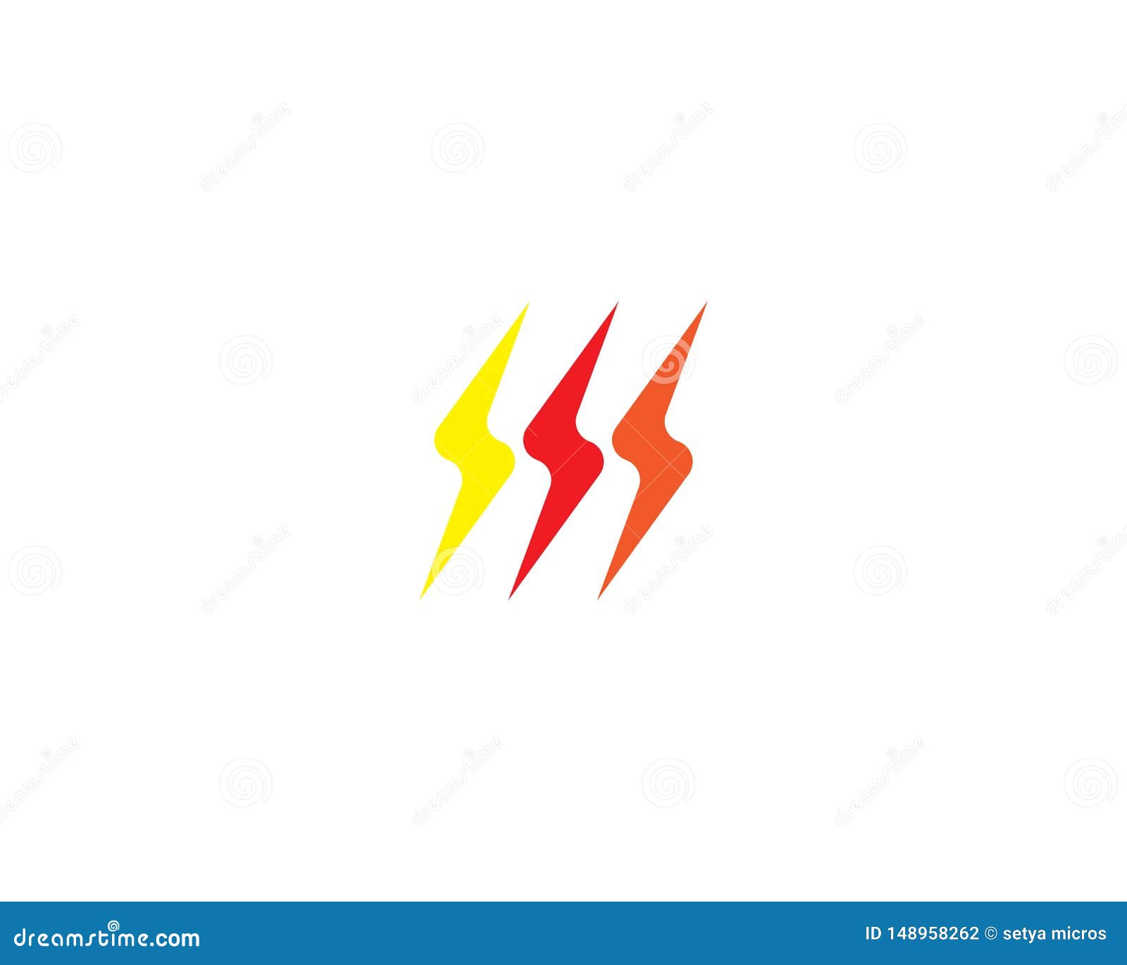 A Letter Lightning Logo stock vector. Illustration of logo - 148958262