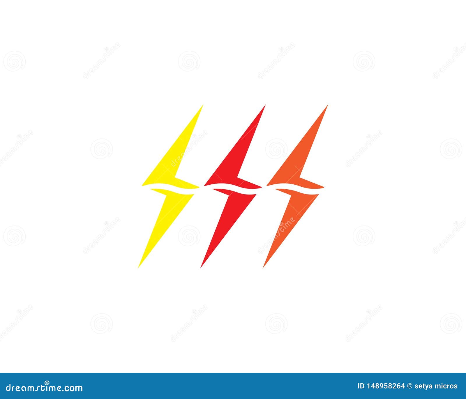 A Letter Lightning Logo stock vector. Illustration of icon - 148958264