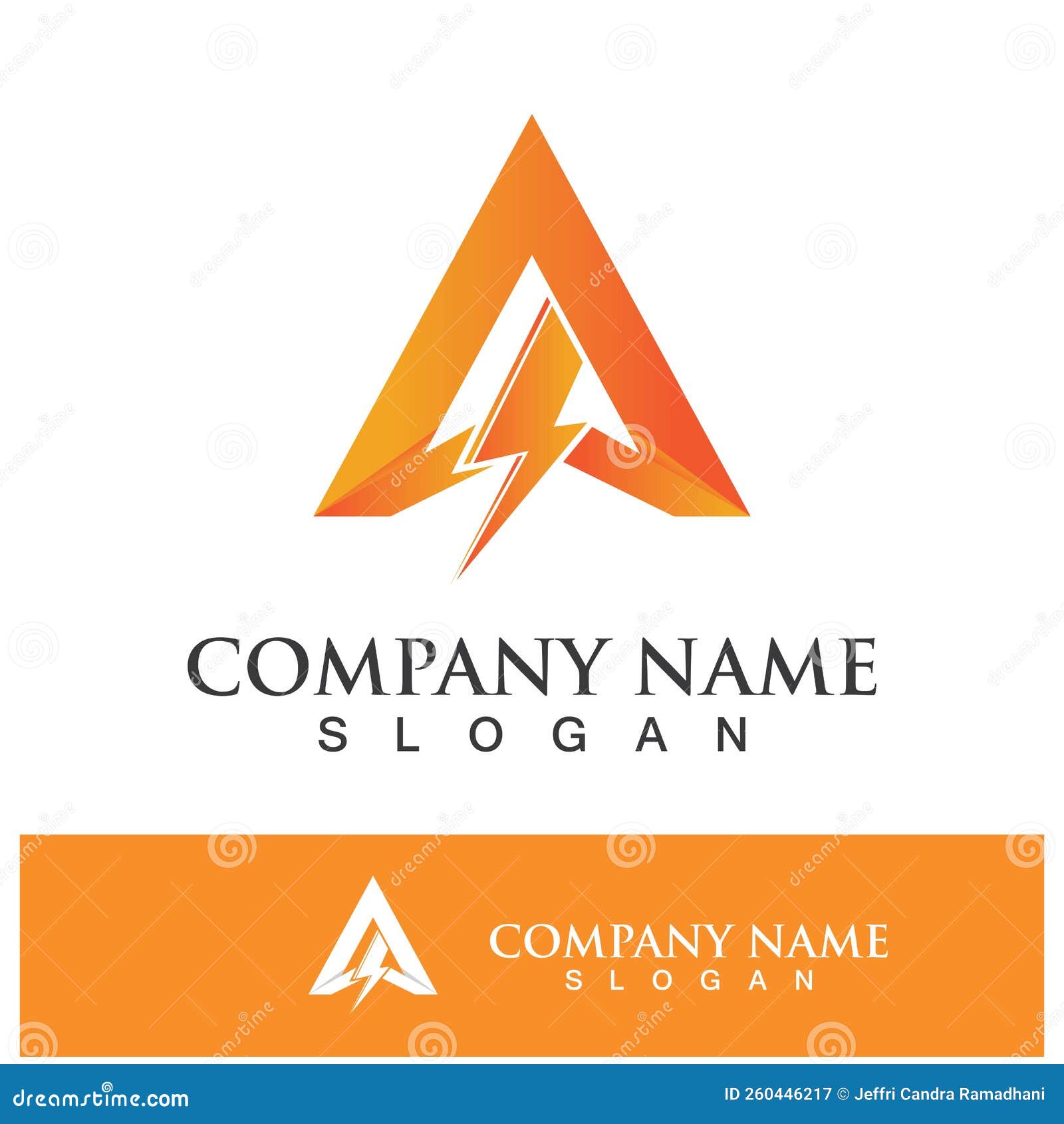 A letter lightning logo stock vector. Illustration of electric - 260446217