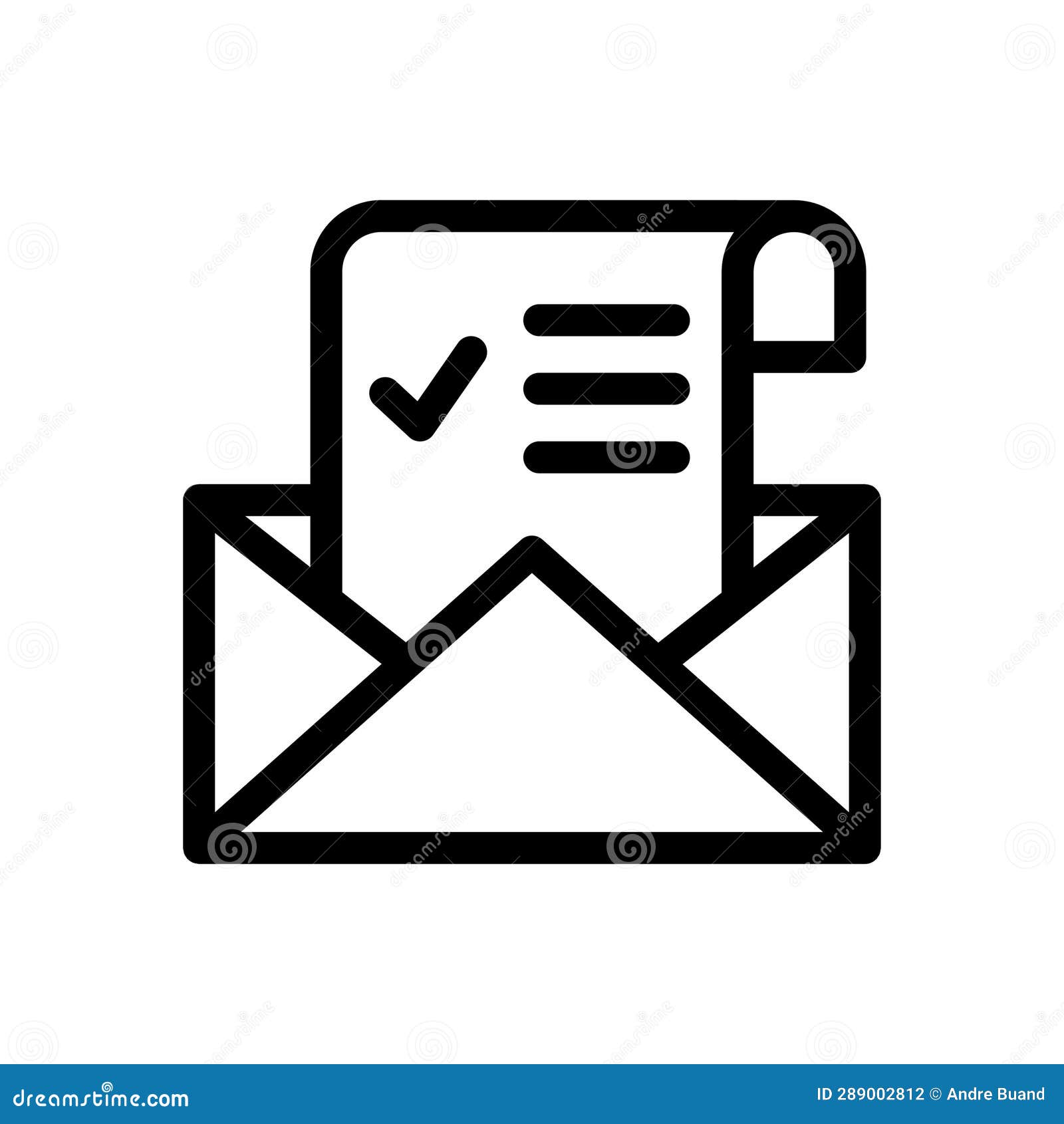 Letter Line Icon Illustration Vector Graphic Stock Illustration ...