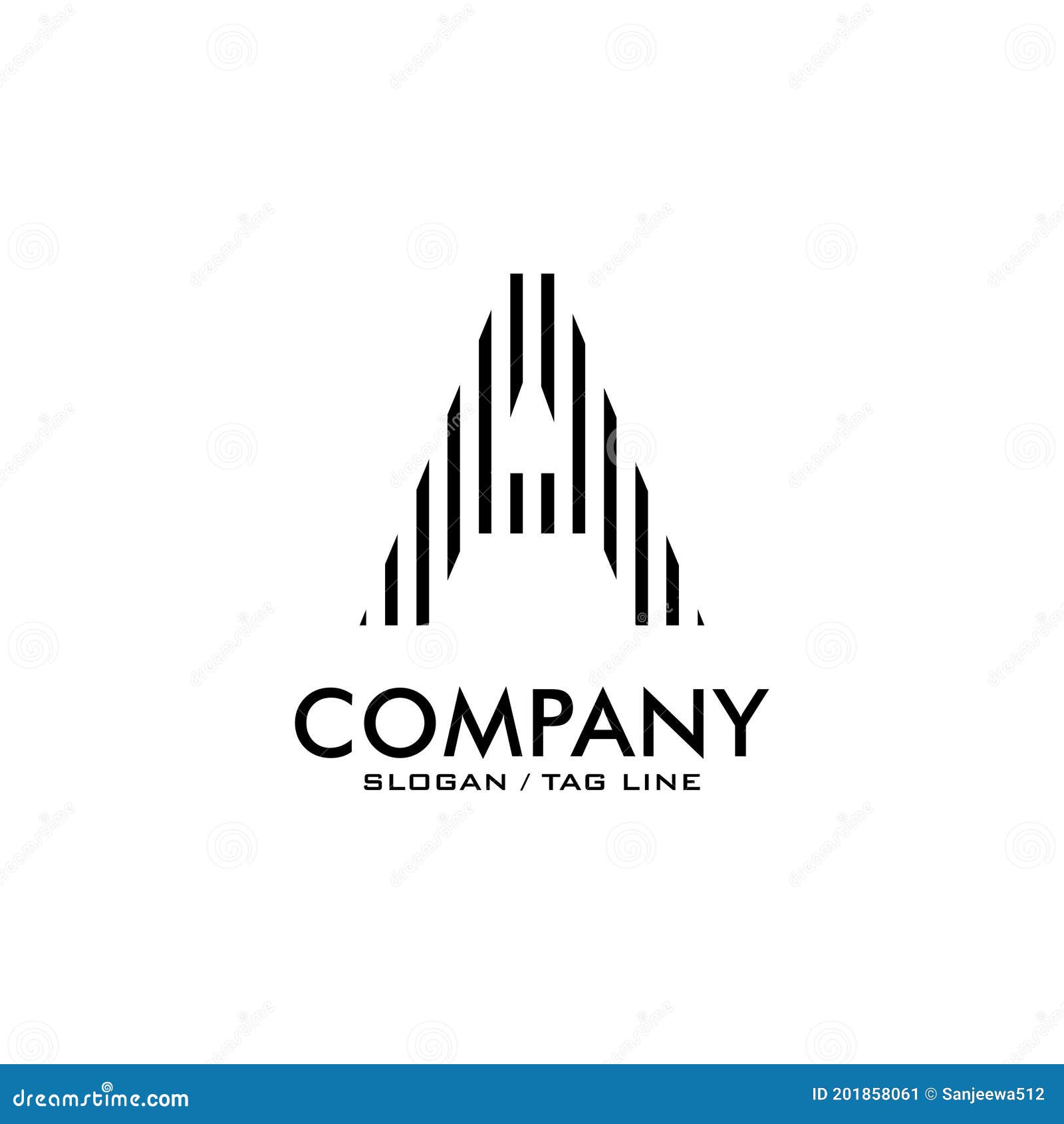 Letter a Line Logo Design Vector Stock Vector - Illustration of initial ...