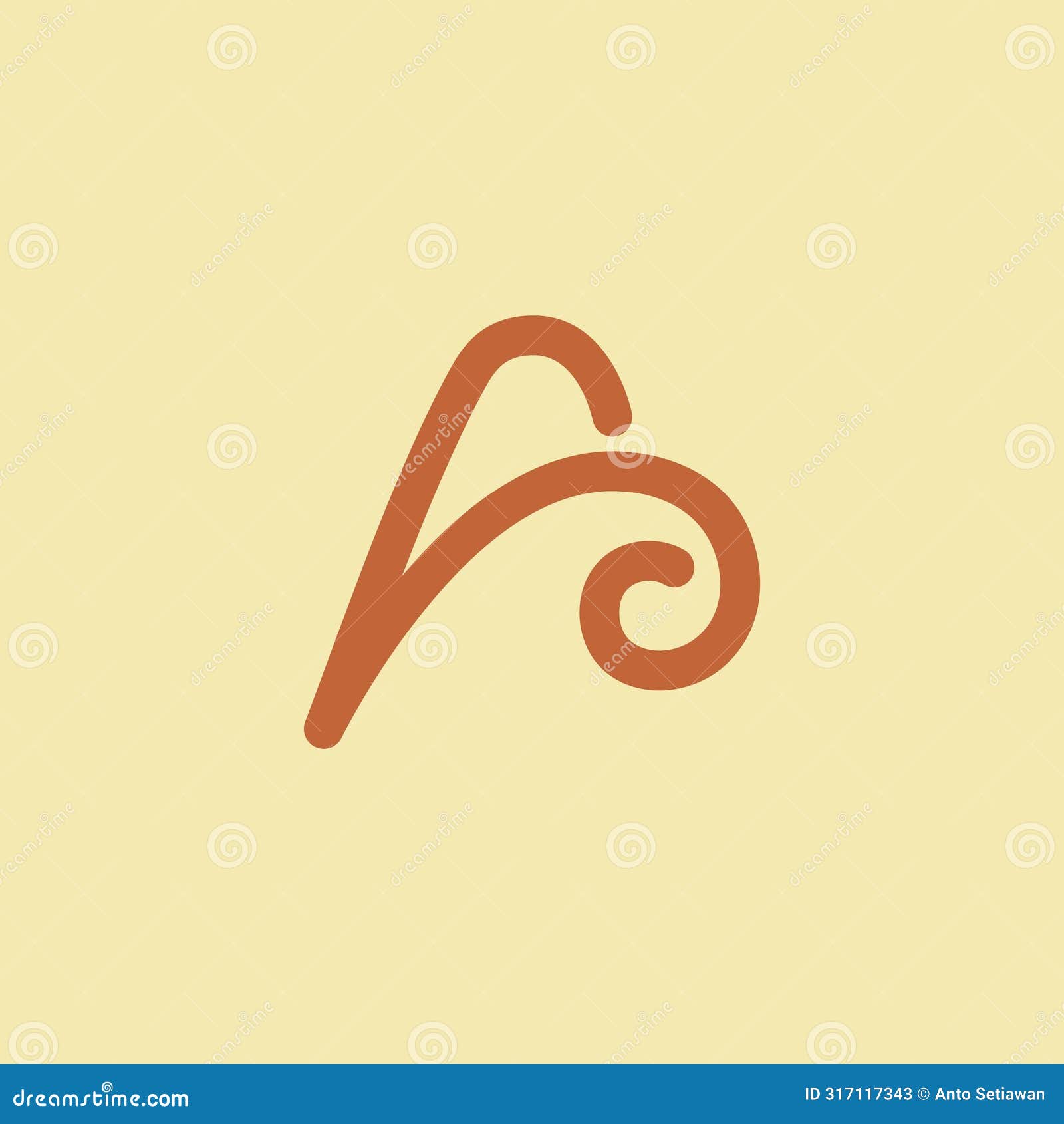 Letter a Line Symbol, Suitable for Initial or Brand Logo Design Stock ...