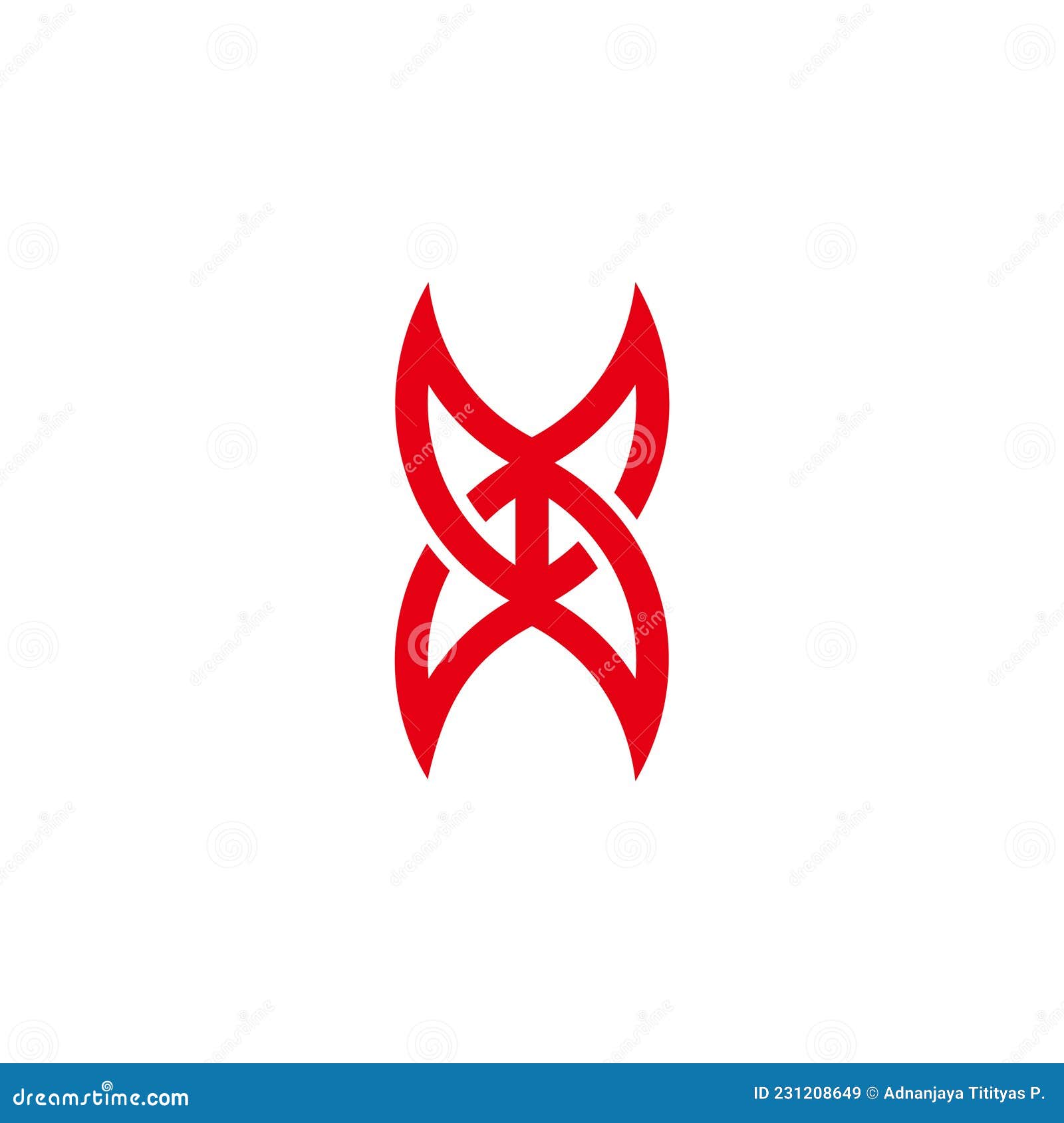 Letter X Linked Arrows Geometric Line Logo Vector Stock Vector ...