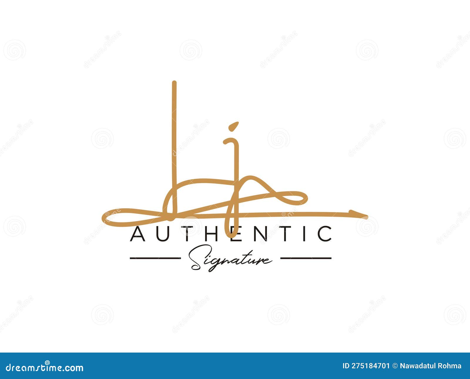 Letter LJ Signature Logo Template Vector Stock Vector - Illustration of ...