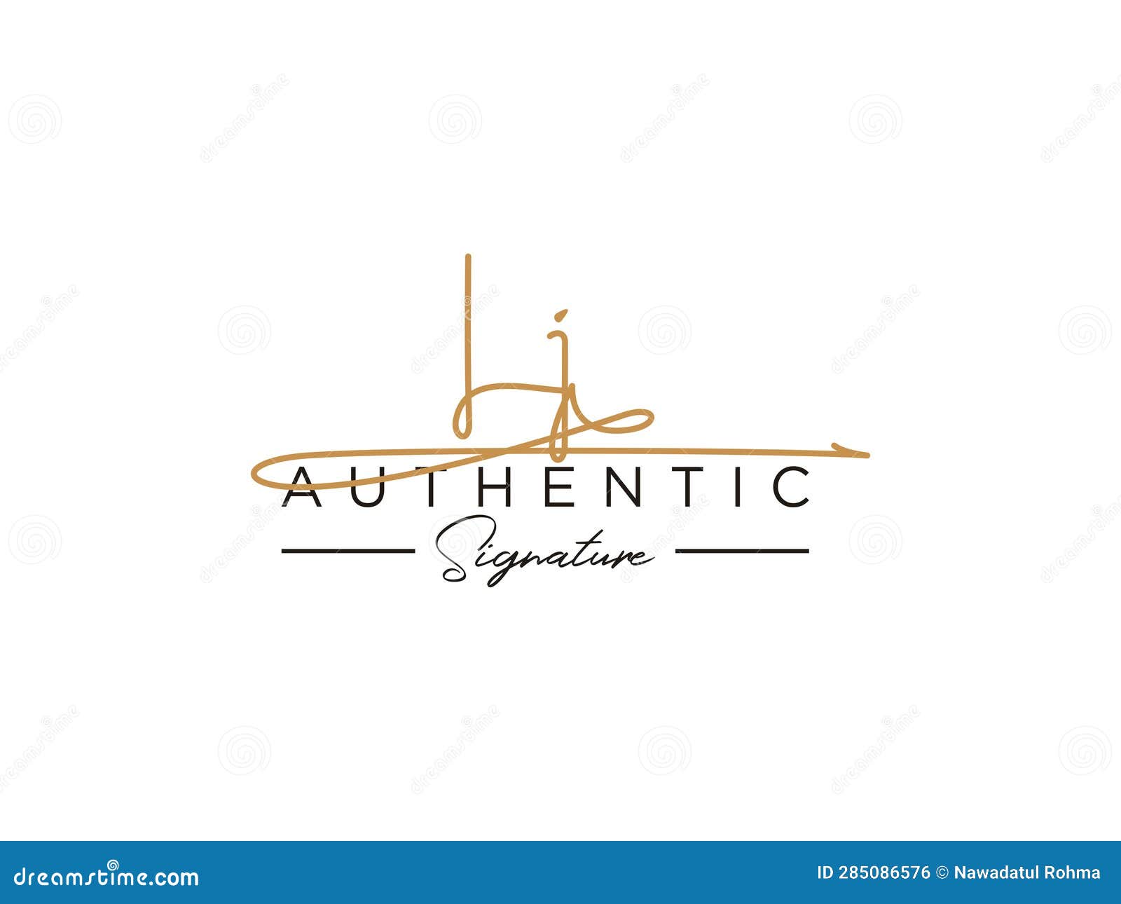 Letter LJ Signature Logo Template Vector Stock Vector - Illustration of ...