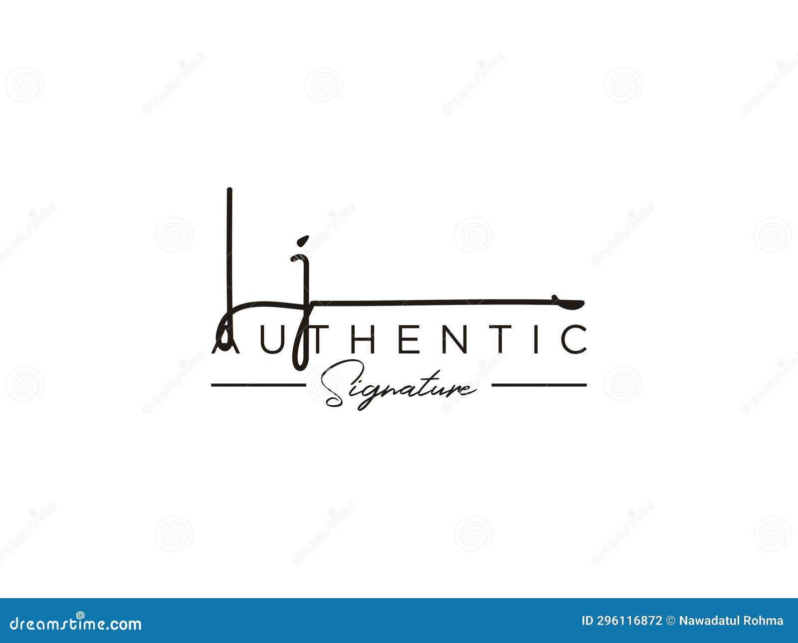 Letter LJ Signature Logo Template Vector Stock Vector - Illustration of ...