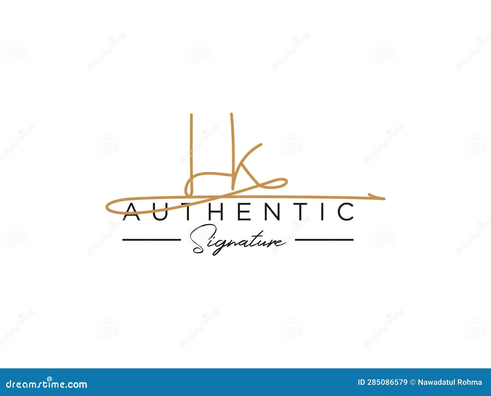 Letter LK Signature Logo Template Vector Stock Vector - Illustration of ...