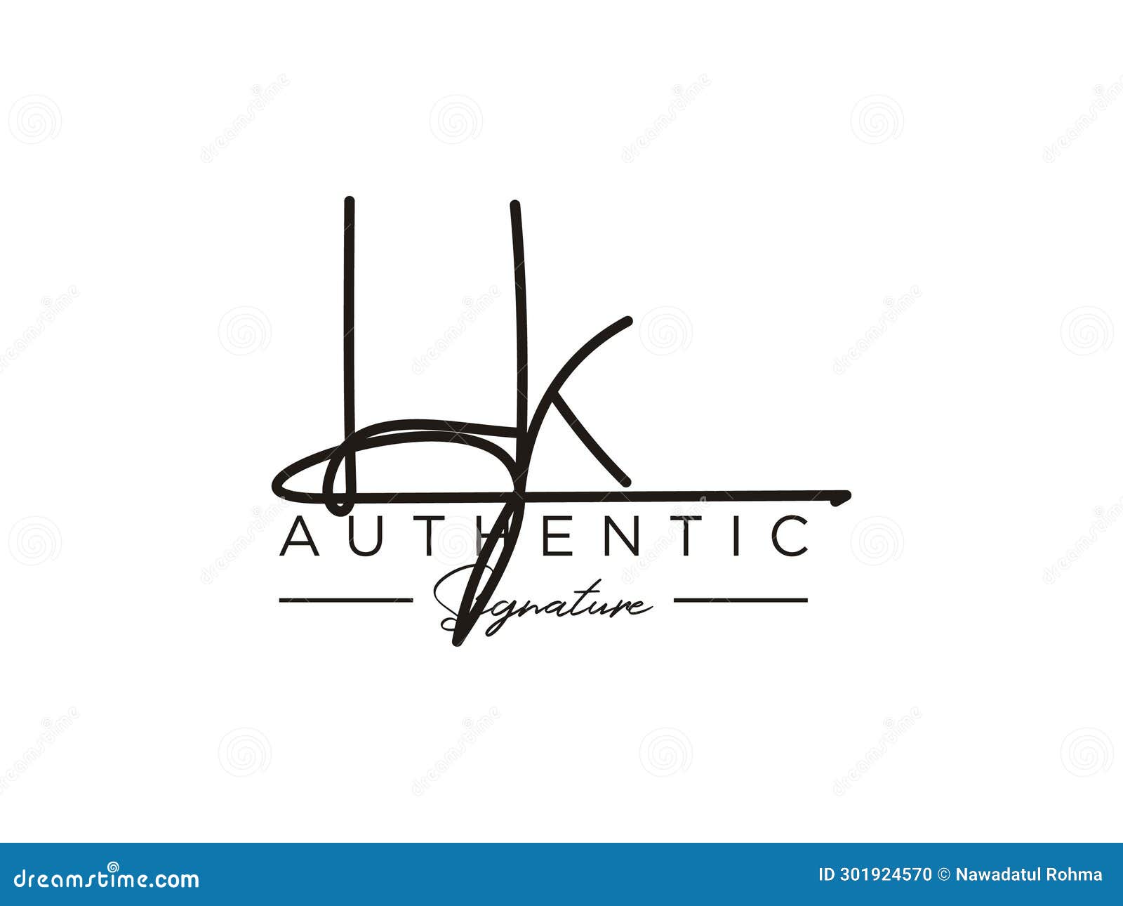 Letter LK Signature Logo Template Vector Stock Vector - Illustration of ...