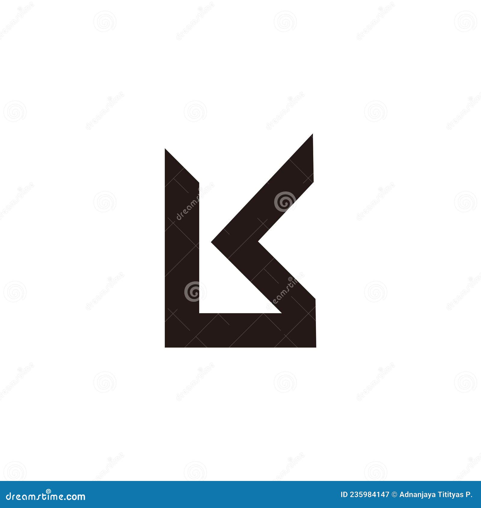 Letter Lk Simple Geometric Line Logo Vector Stock Vector - Illustration ...