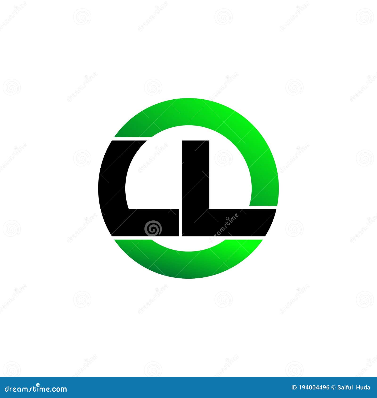 Letter LL Simple Monogram Logo Icon Design. Stock Vector - Illustration ...