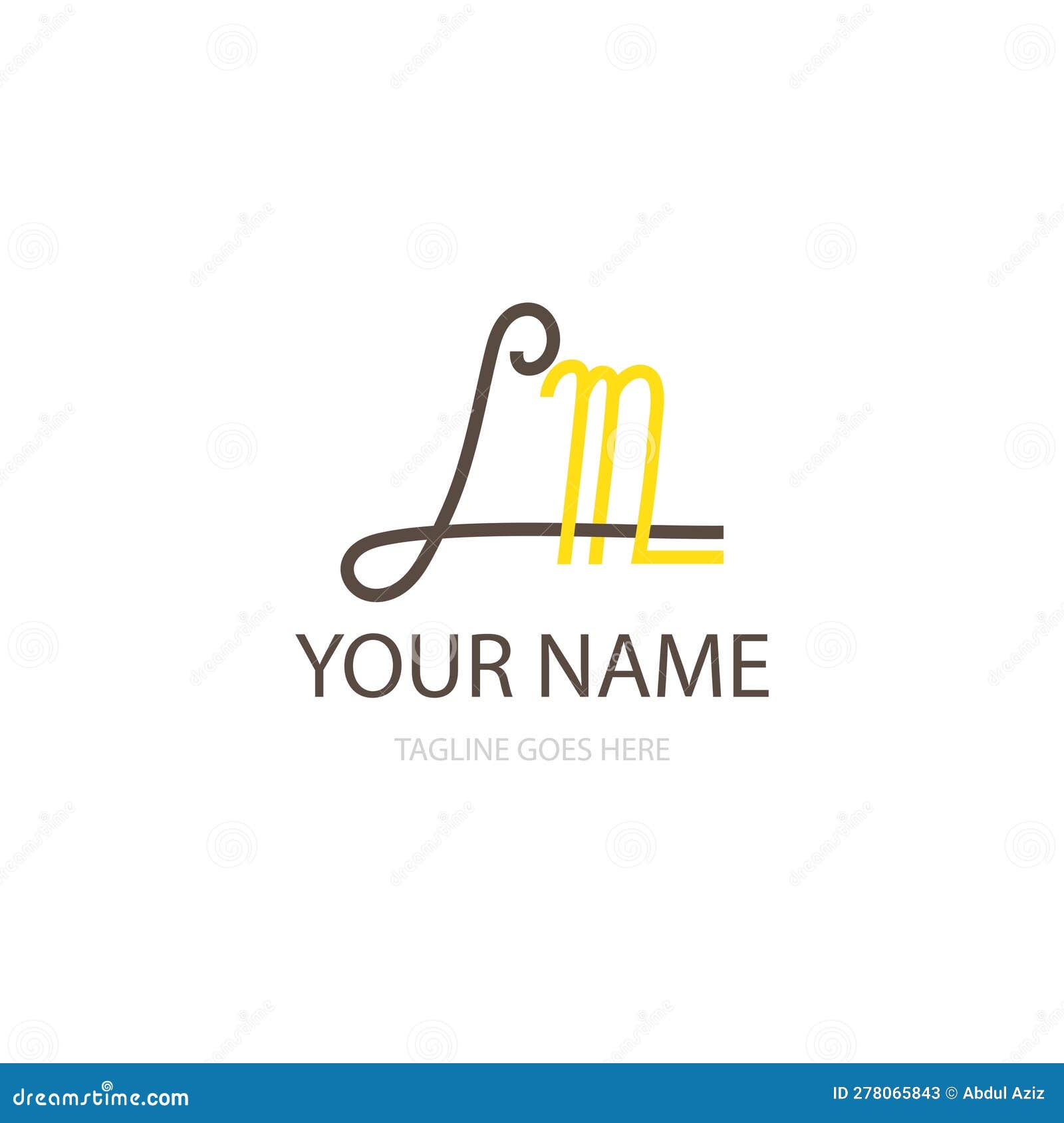 Letter LM logo vector stock vector. Illustration of icon - 278065843