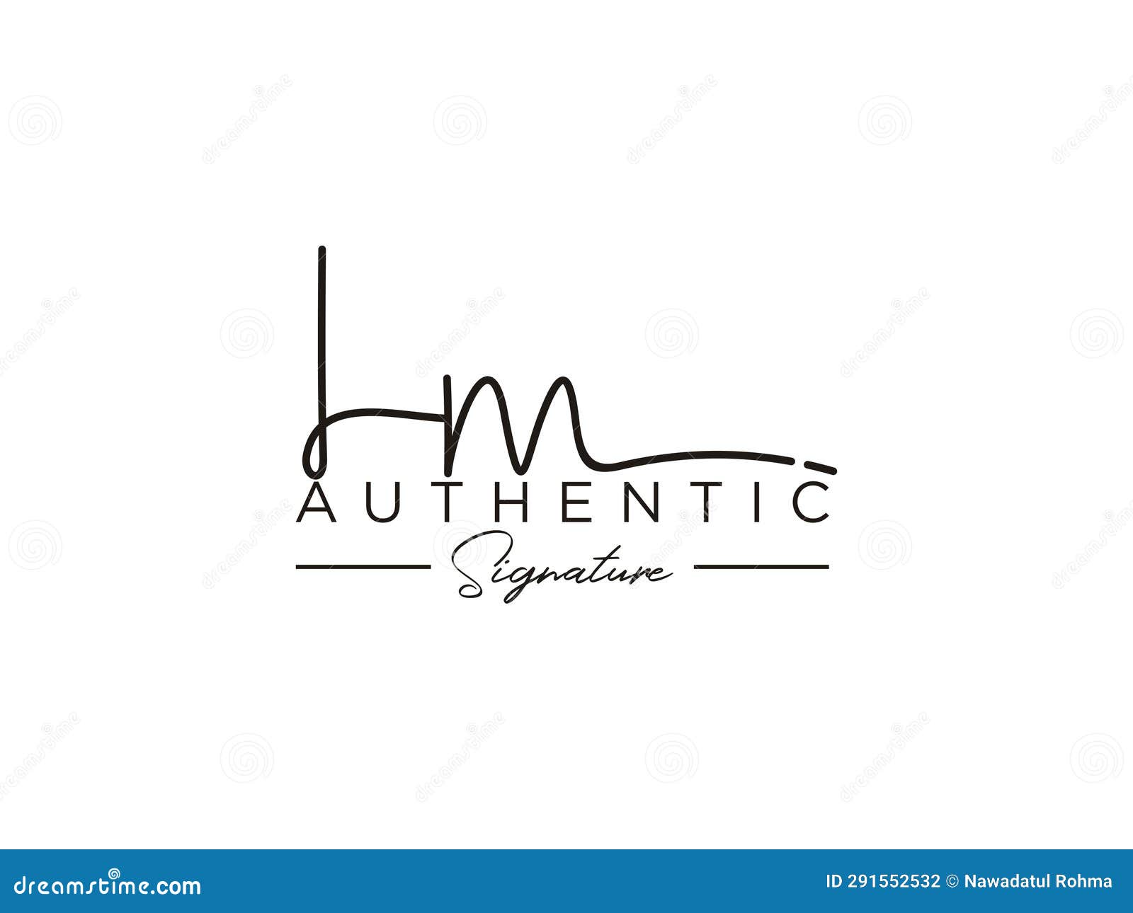 Letter LM Signature Logo Template Vector Stock Vector - Illustration of ...