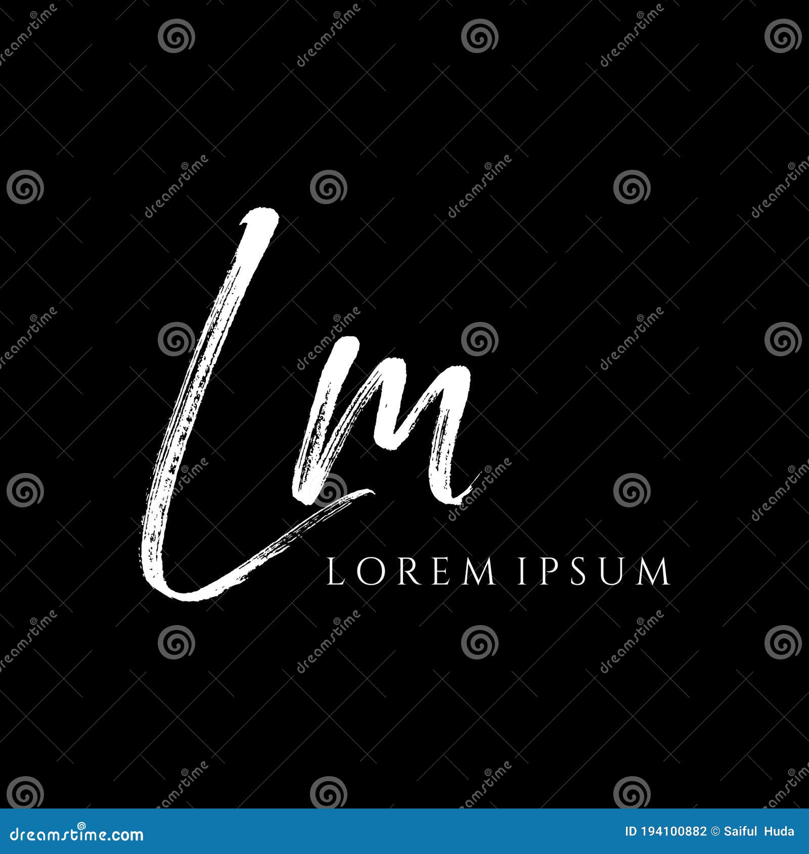 Letter LM Simple Monogram Logo Icon Design. Stock Vector - Illustration ...