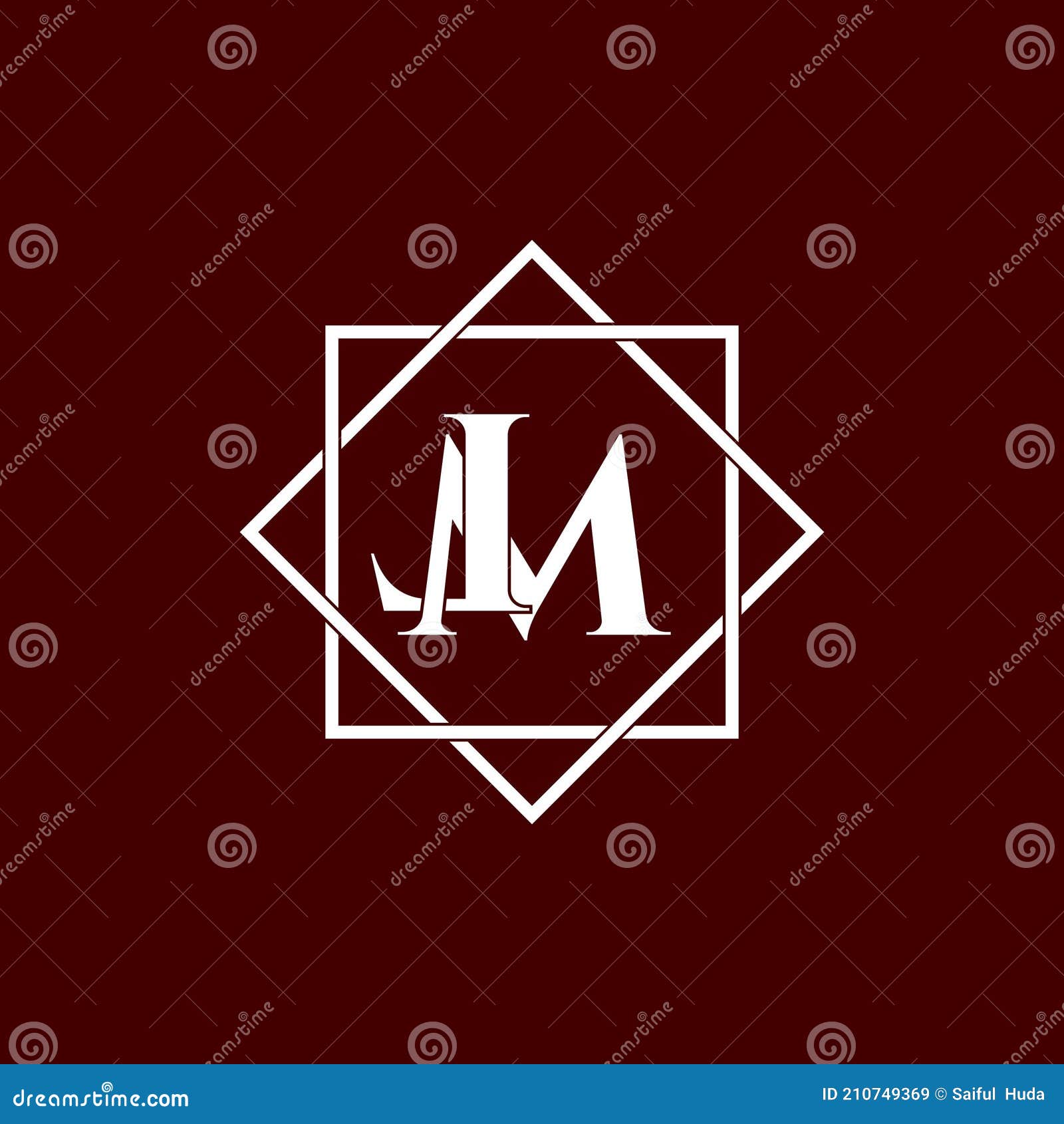 Letter LM Simple Monogram Logo Icon Design. Stock Vector - Illustration ...