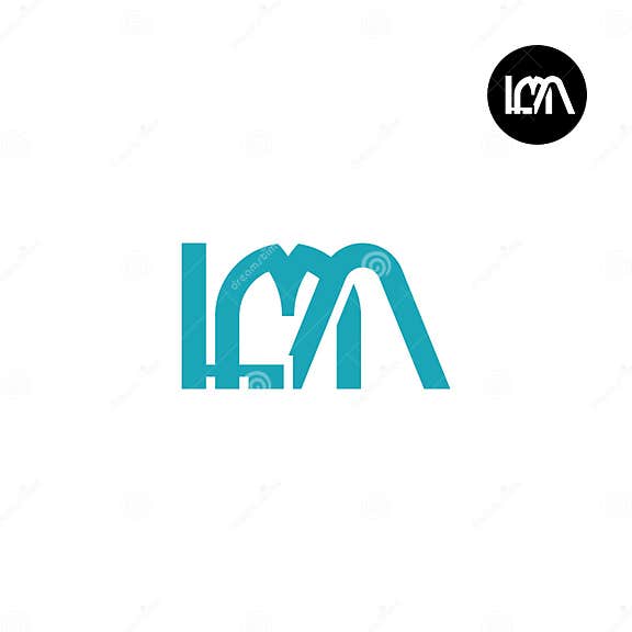 Letter LMA Monogram Logo Design Stock Vector - Illustration of alphabet ...